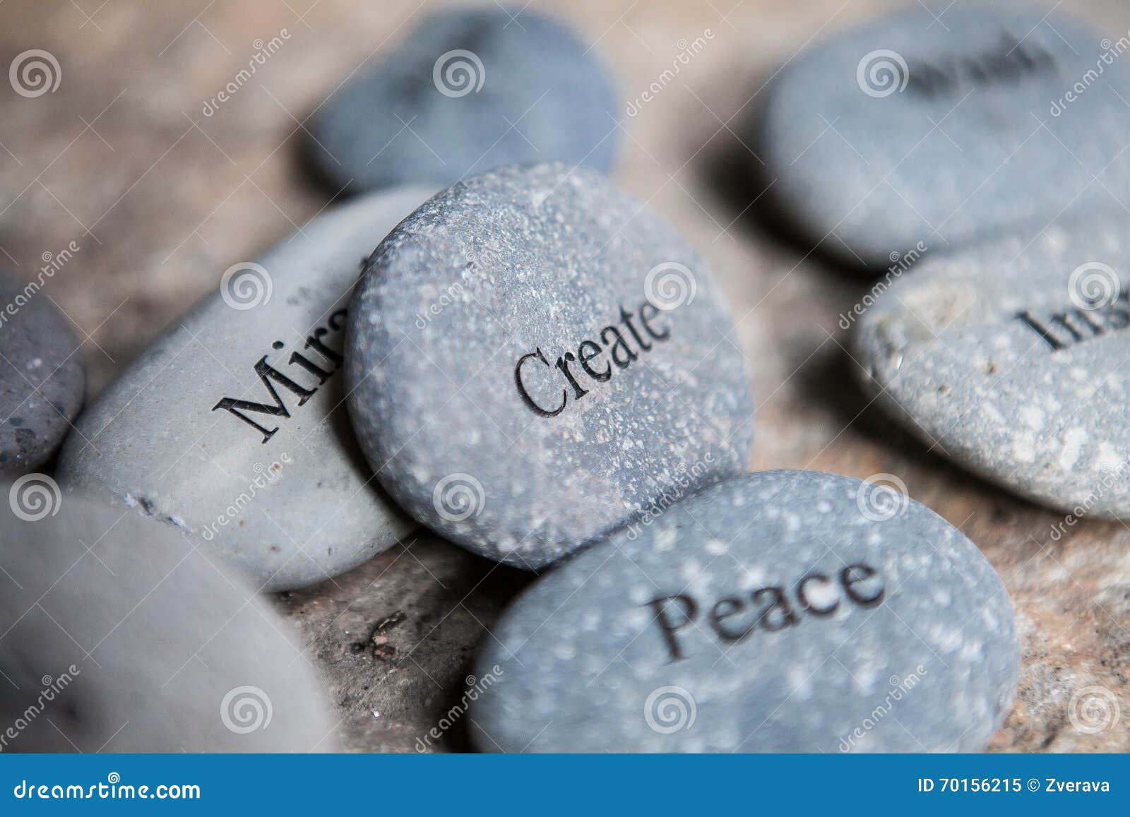 Pebbles with words stock image. Image of pebble, hope - 70156215