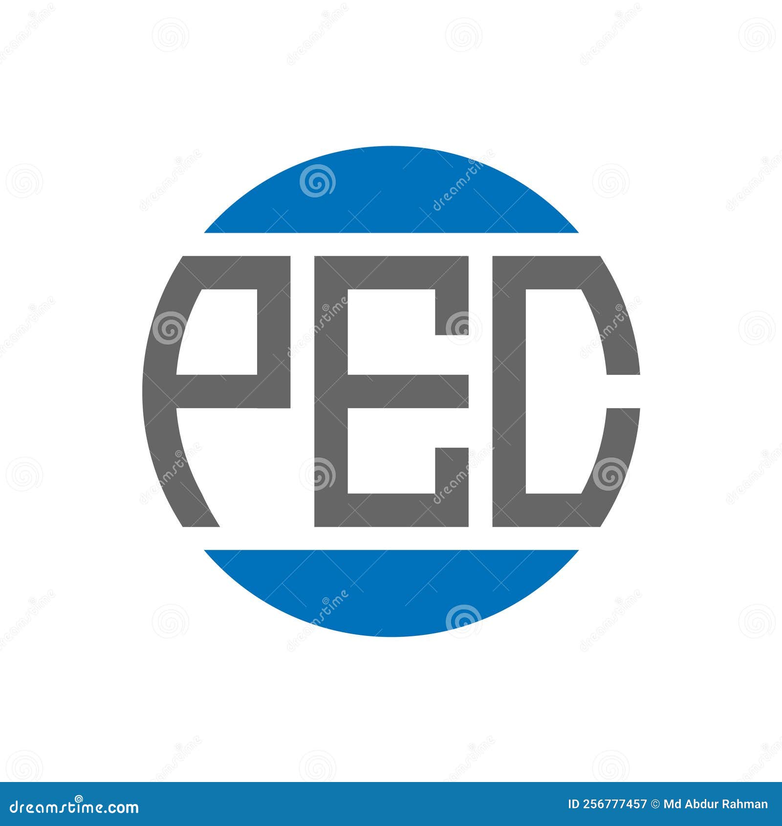 PEC Letter Logo Design On White Background. PEC Creative Initials ...