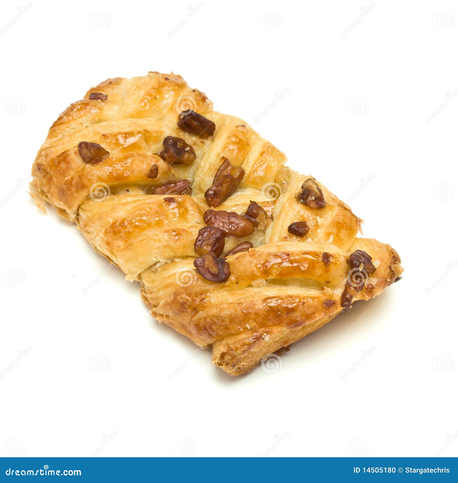 Pecan Danish Plait stock photo. Image of dough, bakery - 14505180
