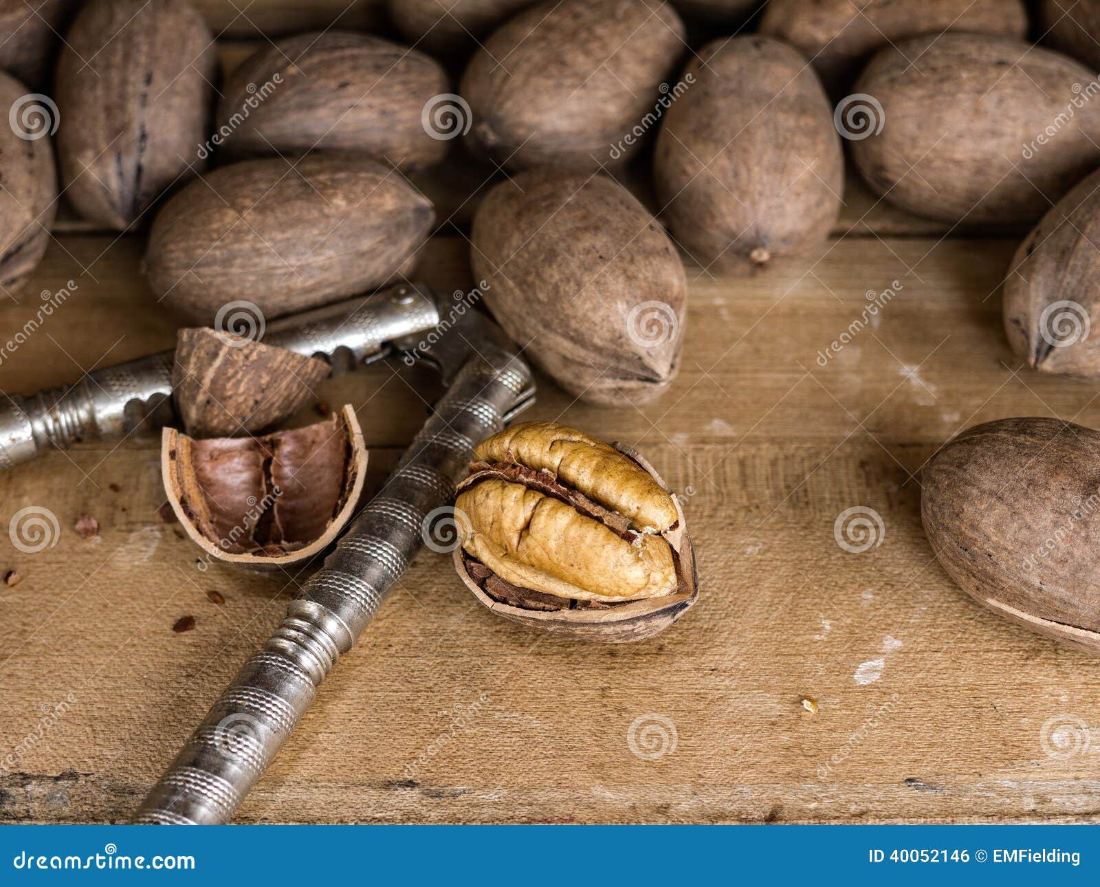 Pecan nuts and cracker stock photo. Image of cracker - 40052146