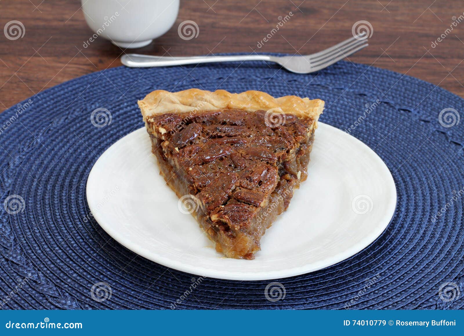 Pecan Pie Slice, Point Forward, Close Up. Stock Image - Image of treat ...