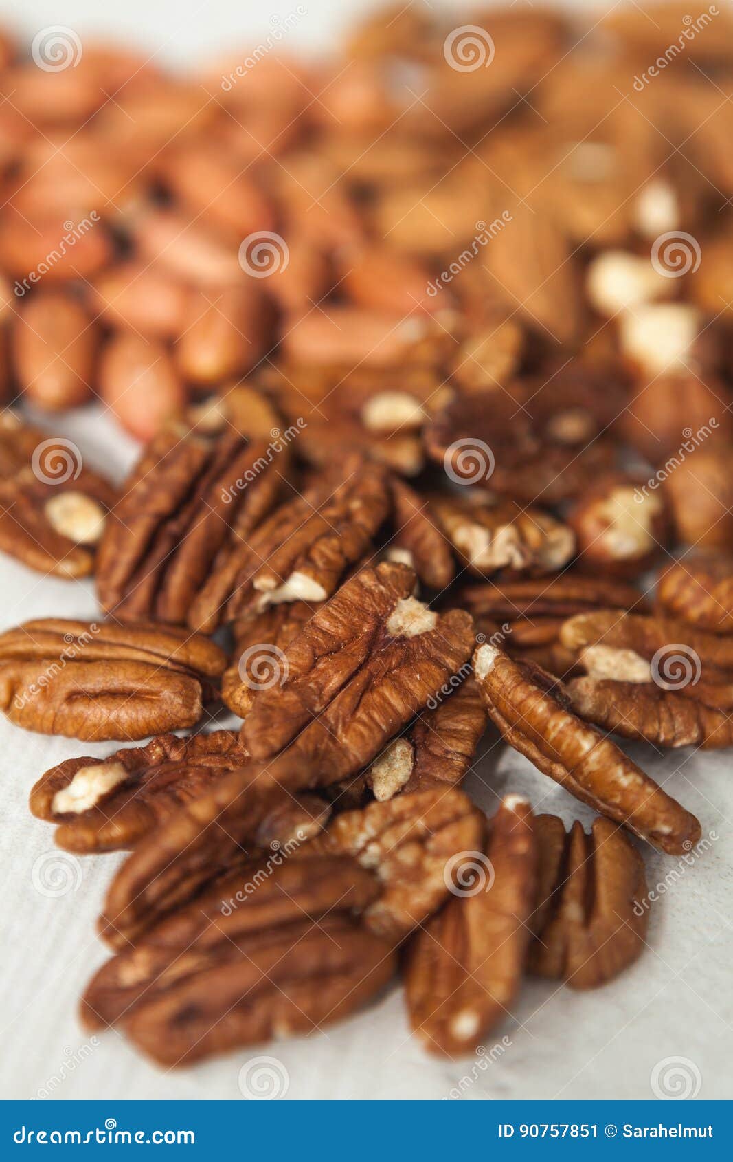 Pecan Top View Healthy Concept Close Up Stock Image - Image of brown ...