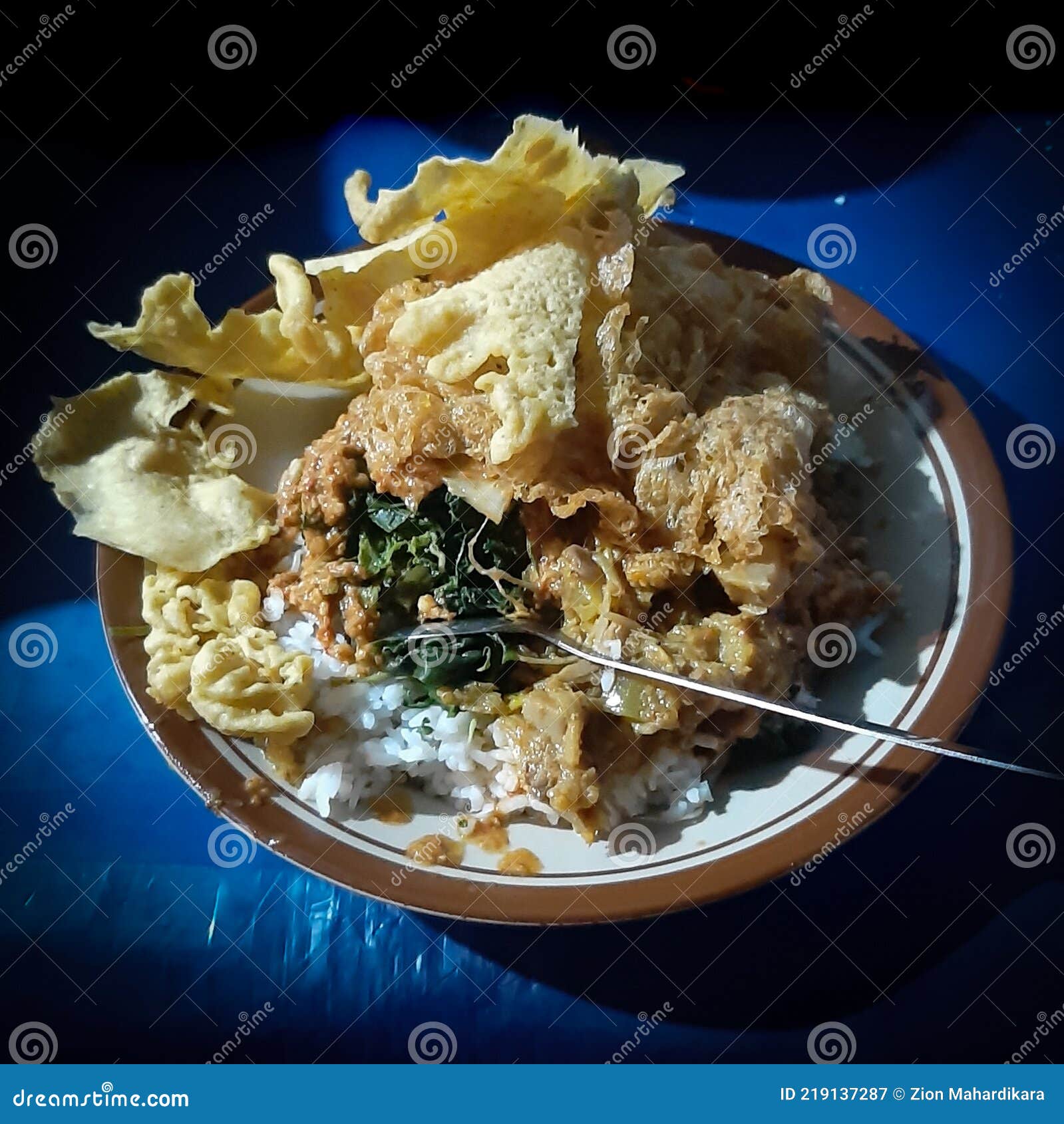 Pecel stock image. Image of pecel, java, food, traditional - 219137287