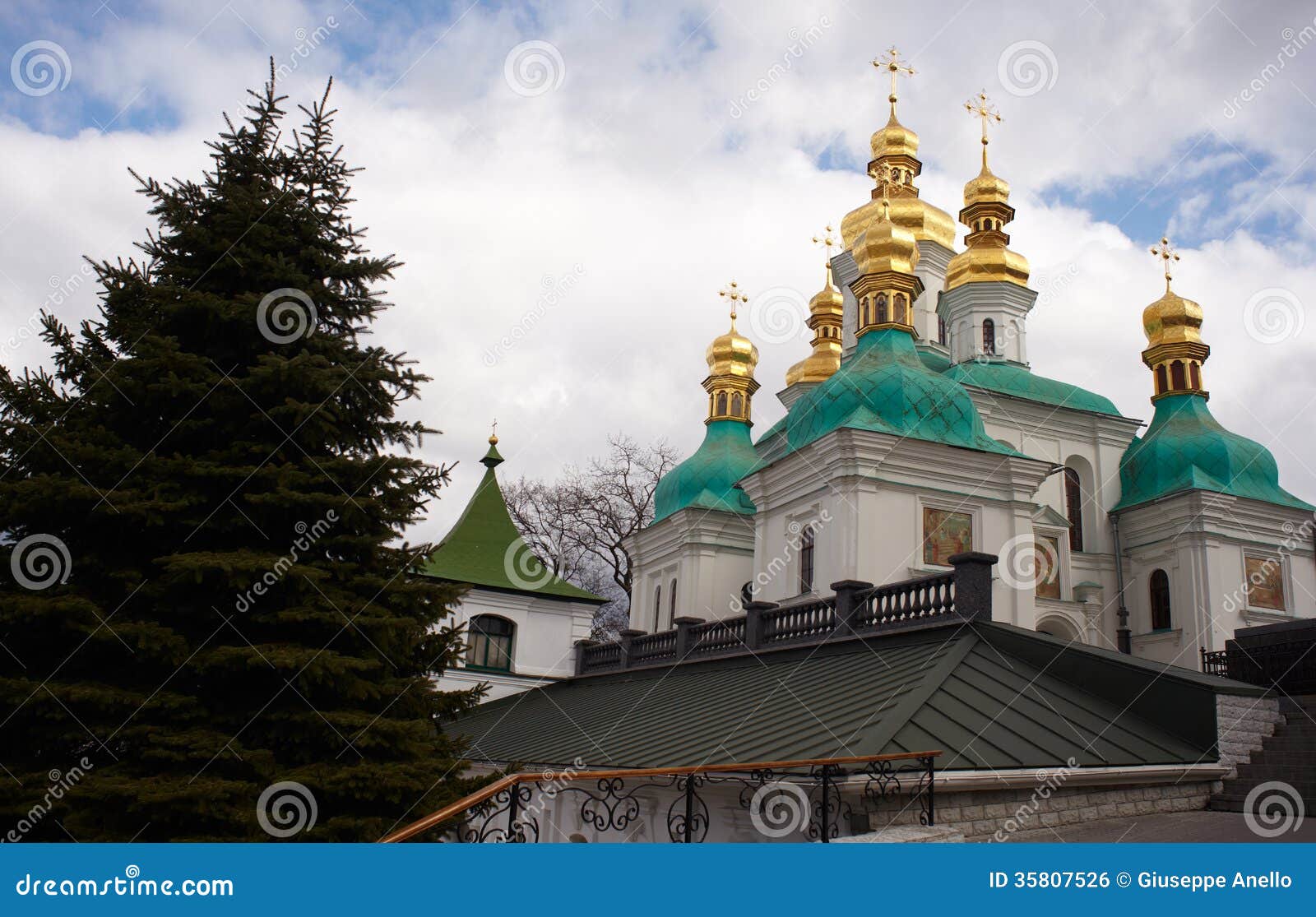 Pechersk Lavra Monastery, Kiev Stock Photo - Image of facade ...