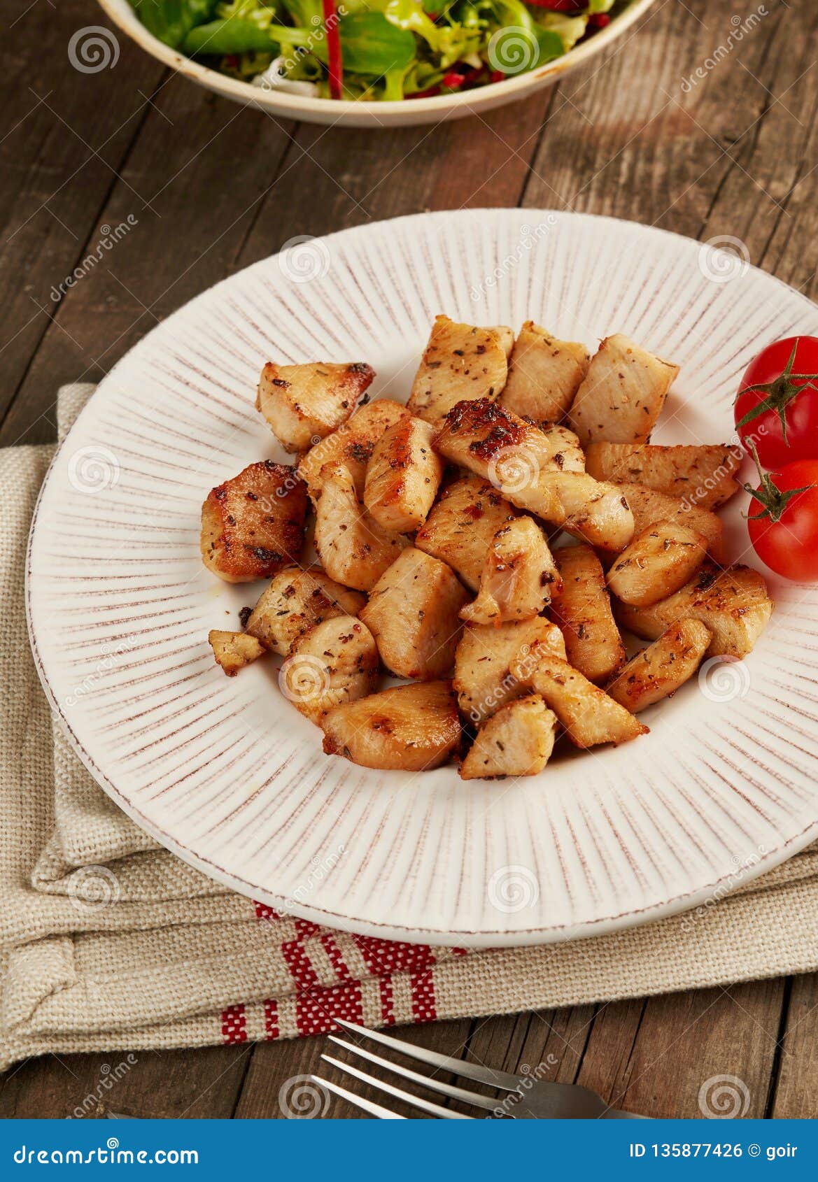 Pecho De Pavo Cocido Al Horno Foto de archivo - Imagen de gente, filete ...