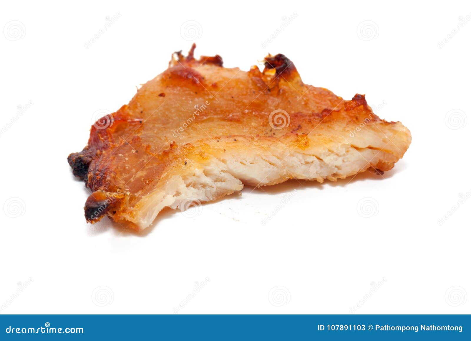 Pecho De Pollo Asado Aislado En Blanco Imagen de archivo - Imagen de ...