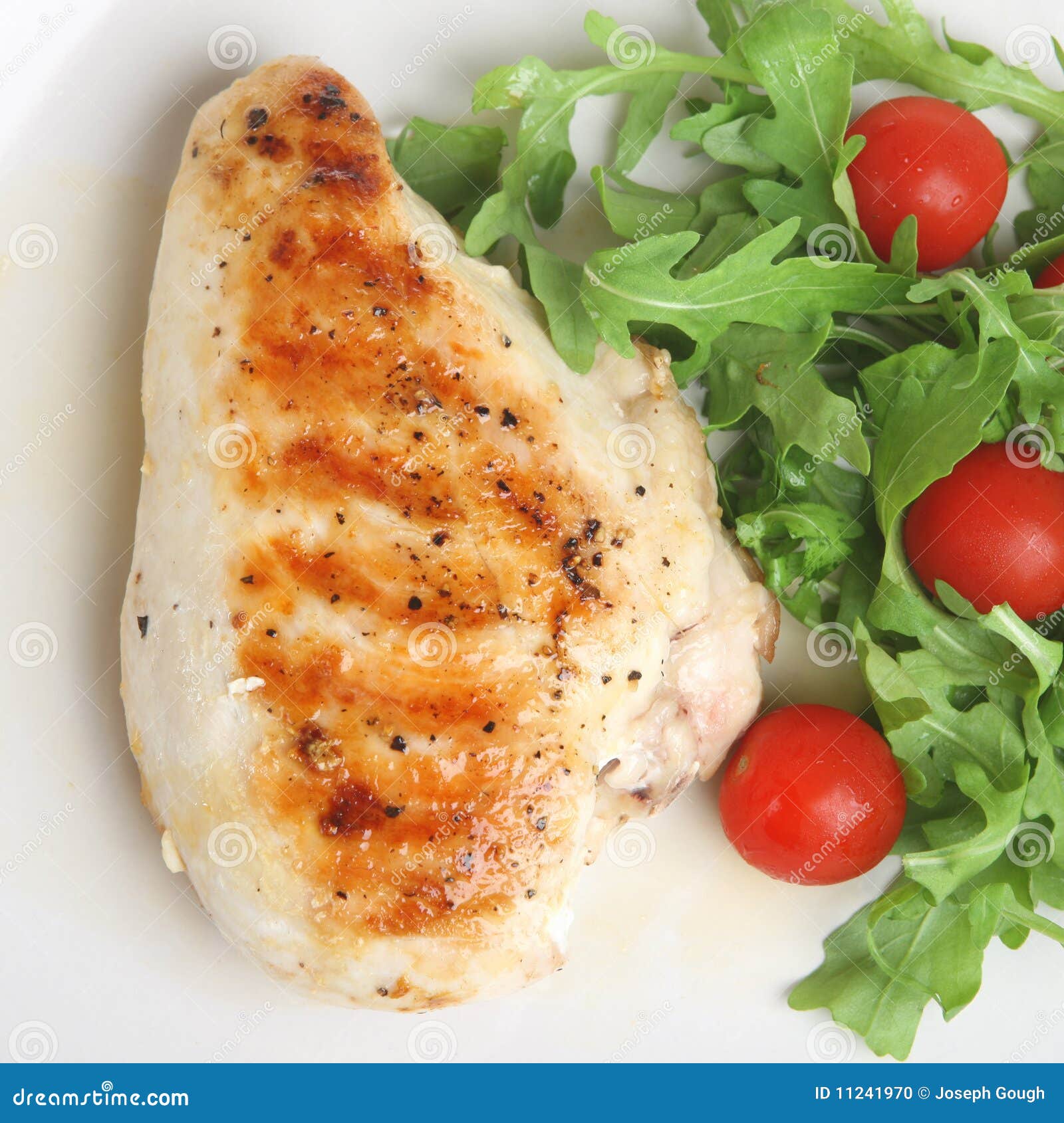 Pecho De Pollo Asado a La Parilla Foto de archivo - Imagen de cohete ...