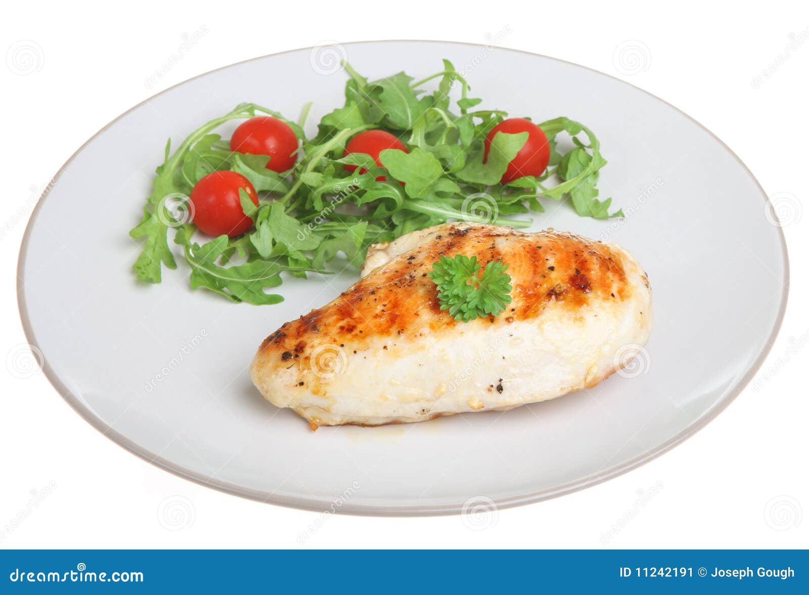 Pecho De Pollo Asado a La Parilla Imagen de archivo - Imagen de comida ...