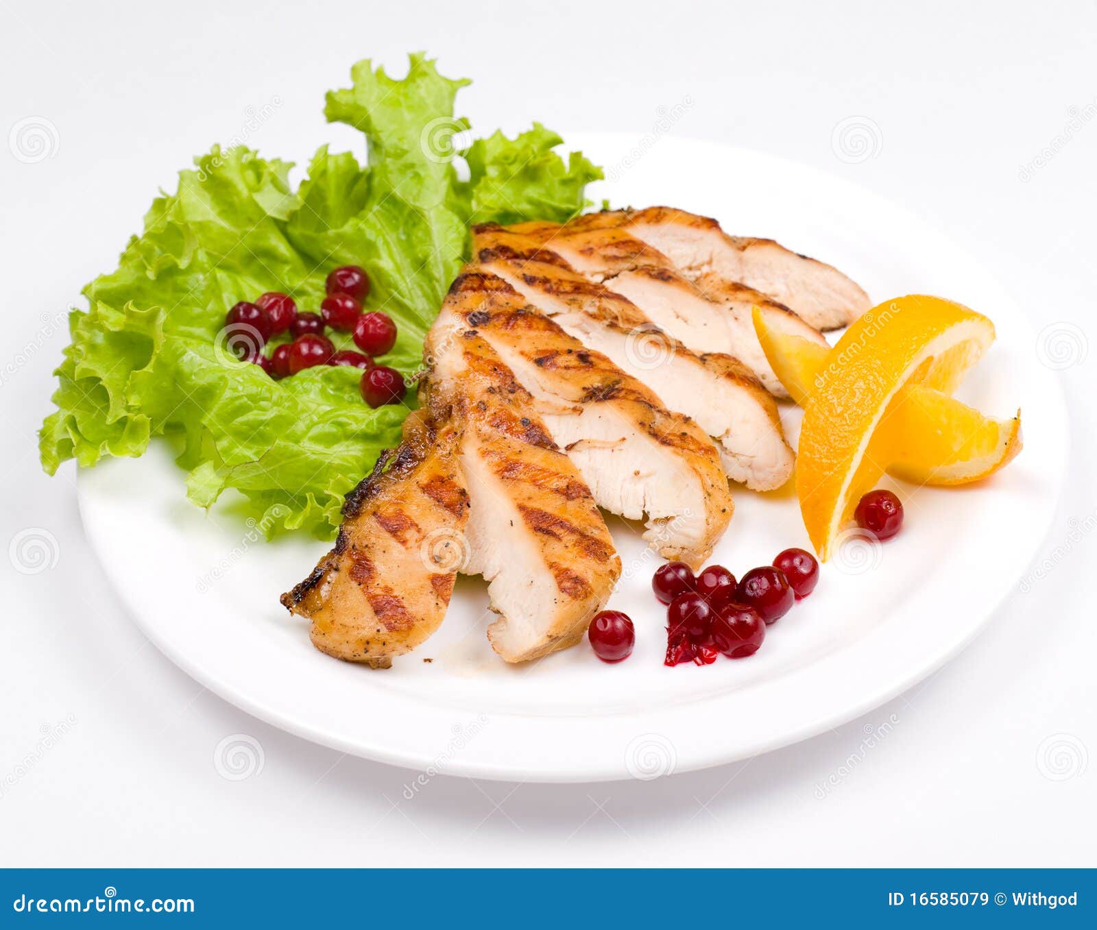 Pecho De Pollo Asado a La Parilla Imagen de archivo - Imagen de pedazo ...