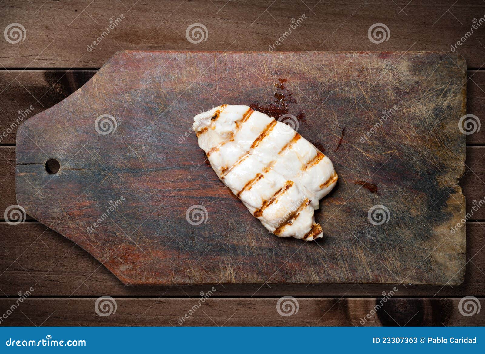 Pecho De Pollo Asado a La Parilla. Imagen de archivo - Imagen de sano ...