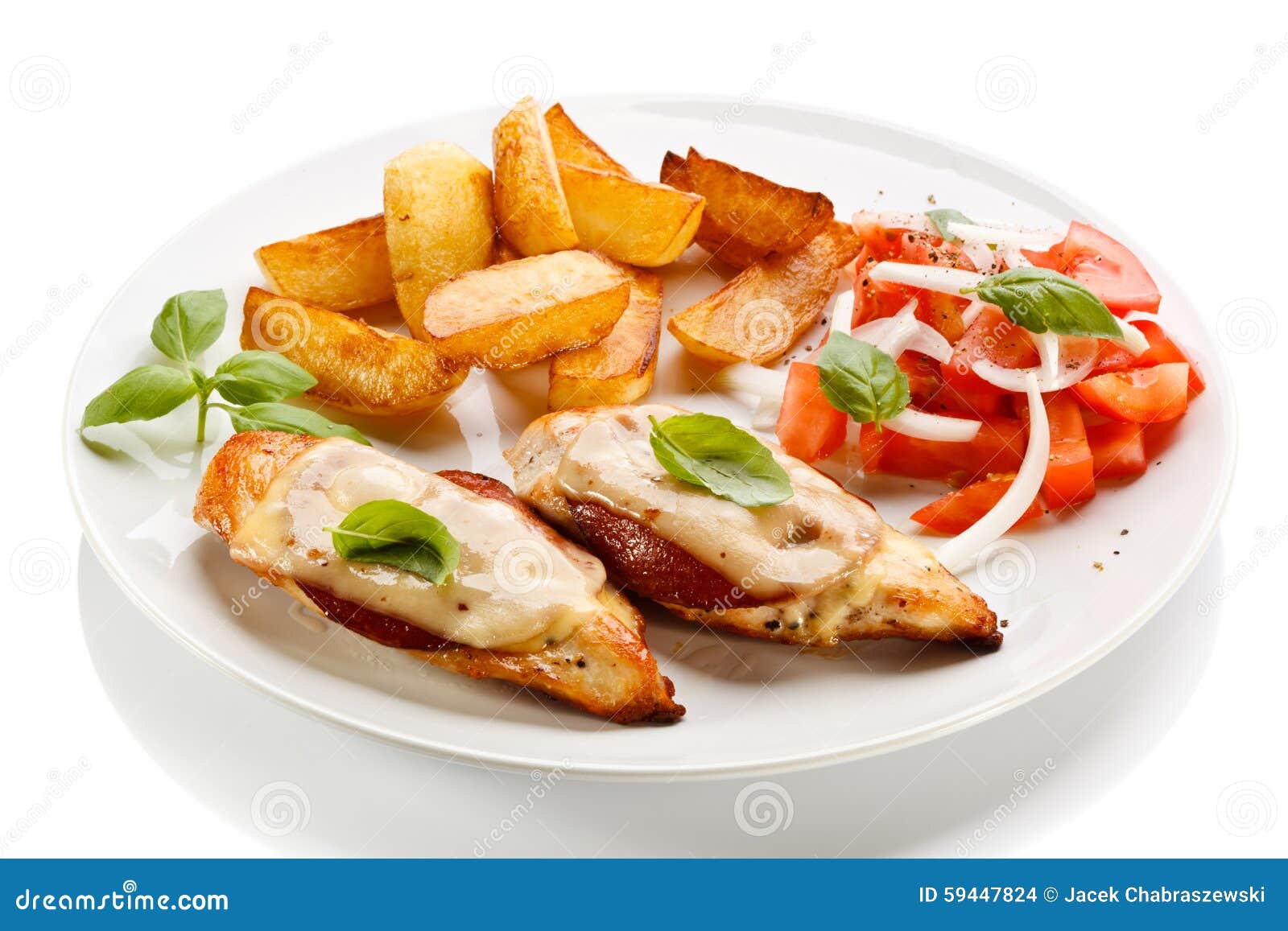 Pecho De Pollo Asado a La Parilla Foto de archivo - Imagen de guisantes ...