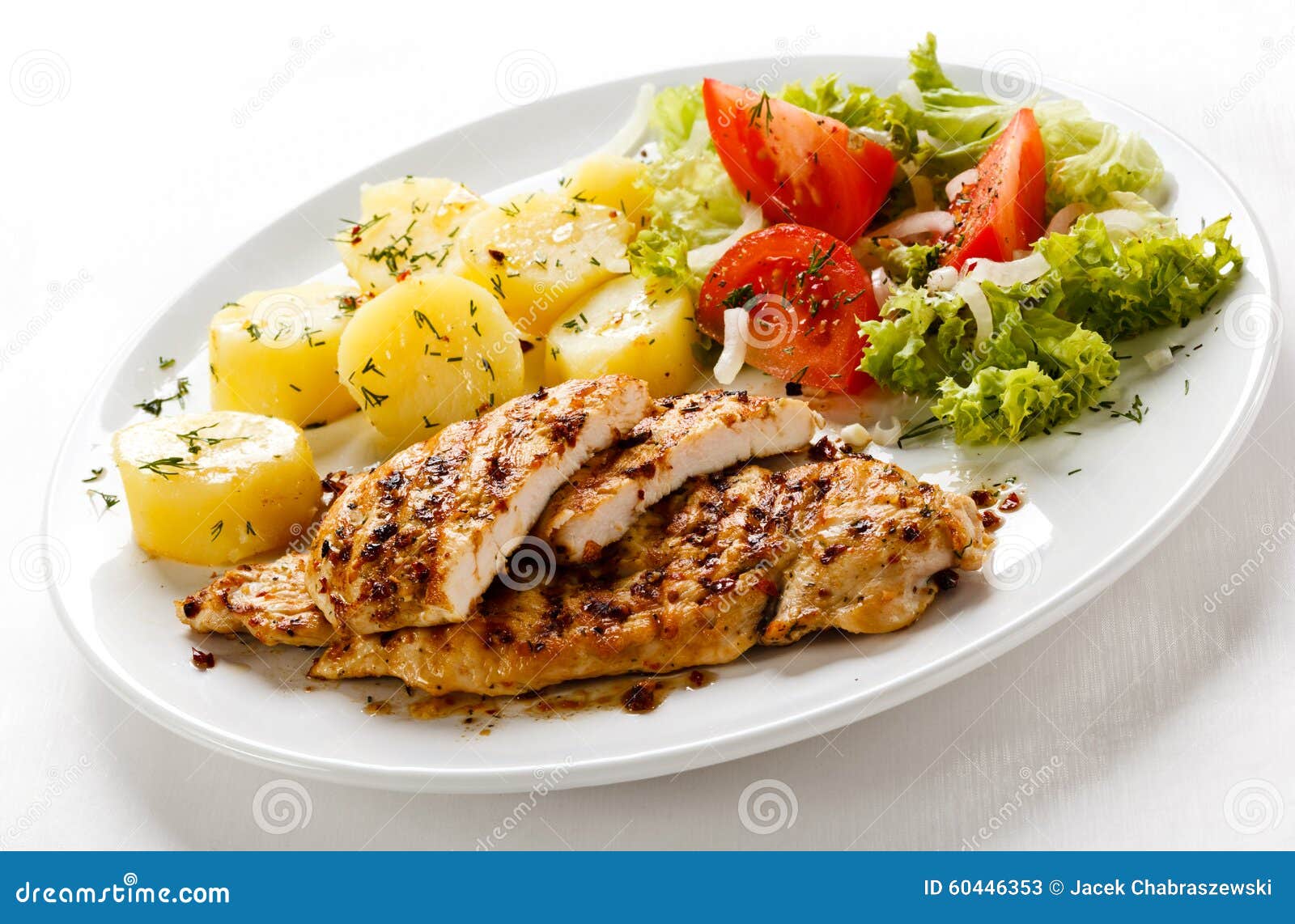 Pecho De Pollo Asado a La Parilla Imagen de archivo - Imagen de pechos ...