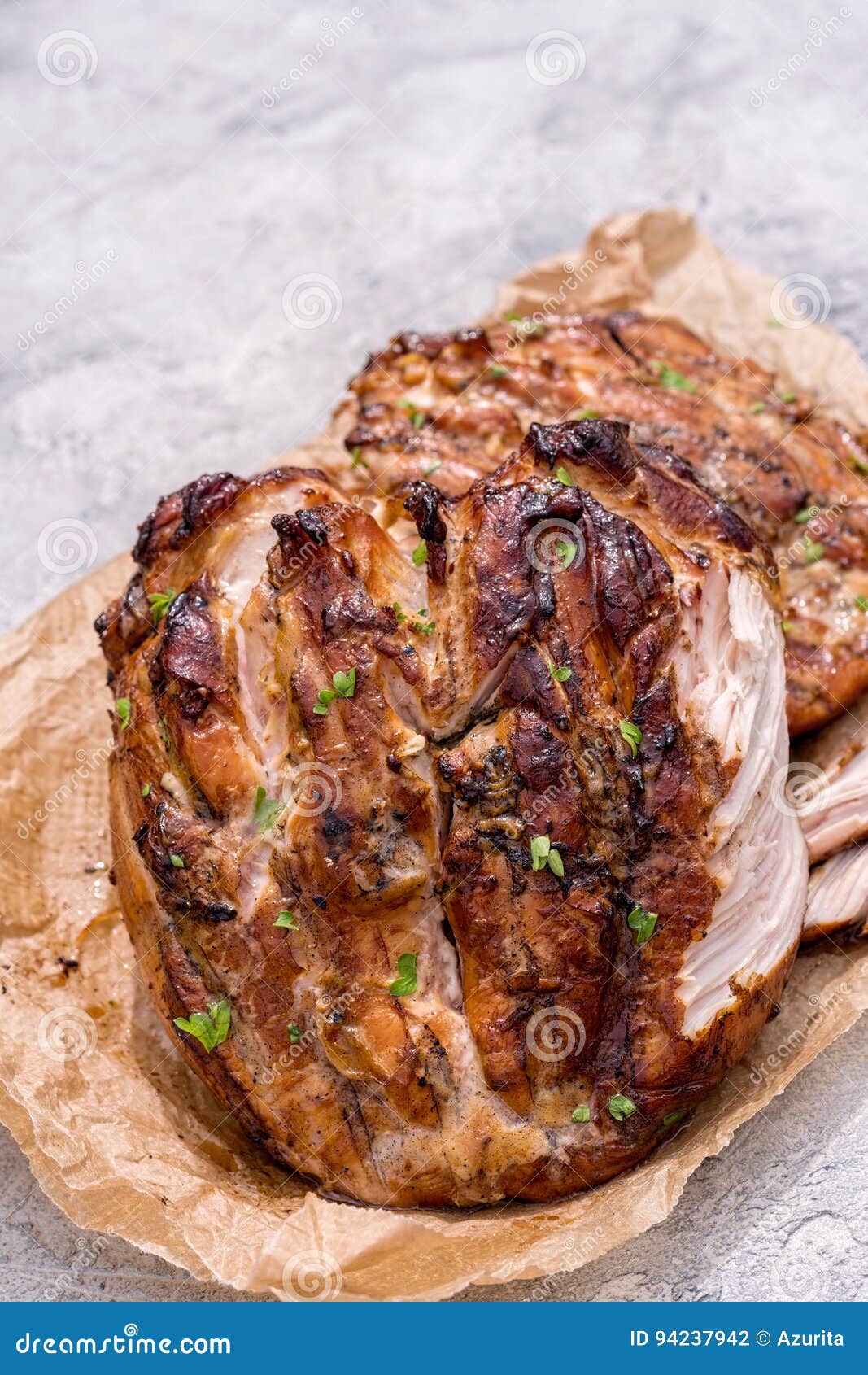 Pecho De Pollo Asado a La Parilla Foto de archivo - Imagen de delicioso ...