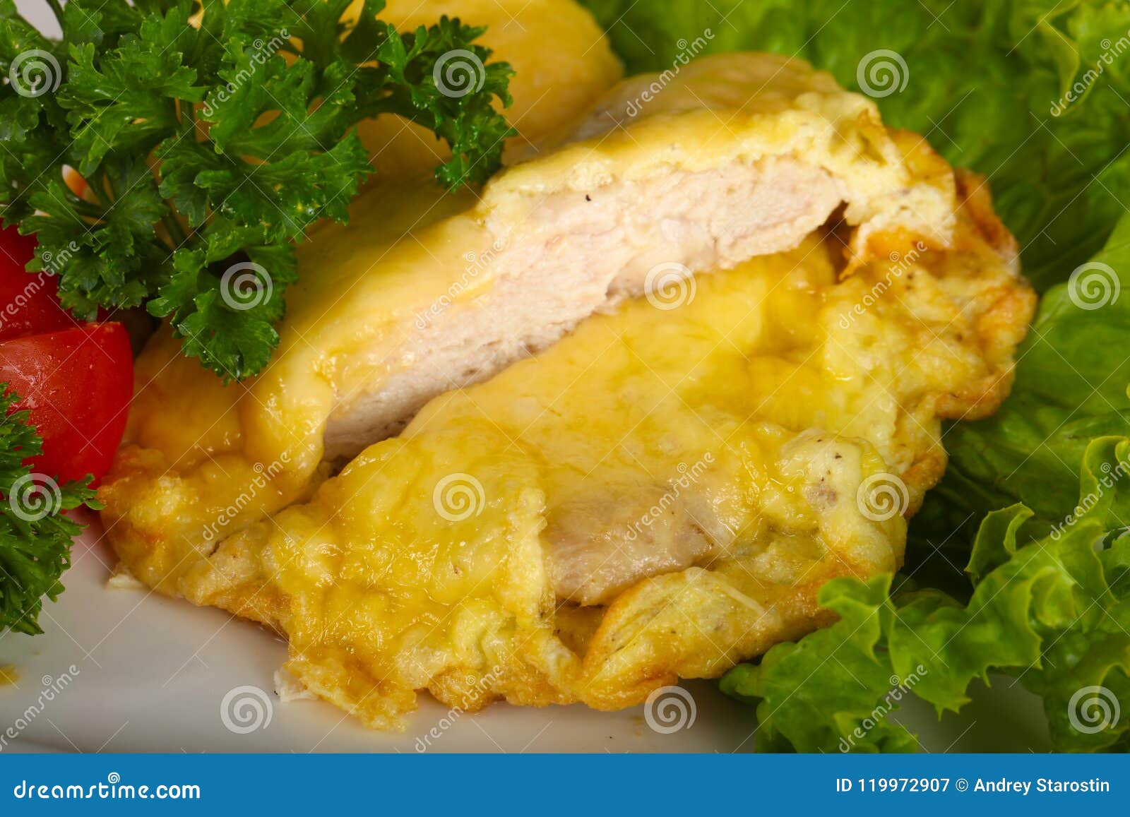 Pecho De Pollo Cocido Al Horno Imagen de archivo - Imagen de alimento ...