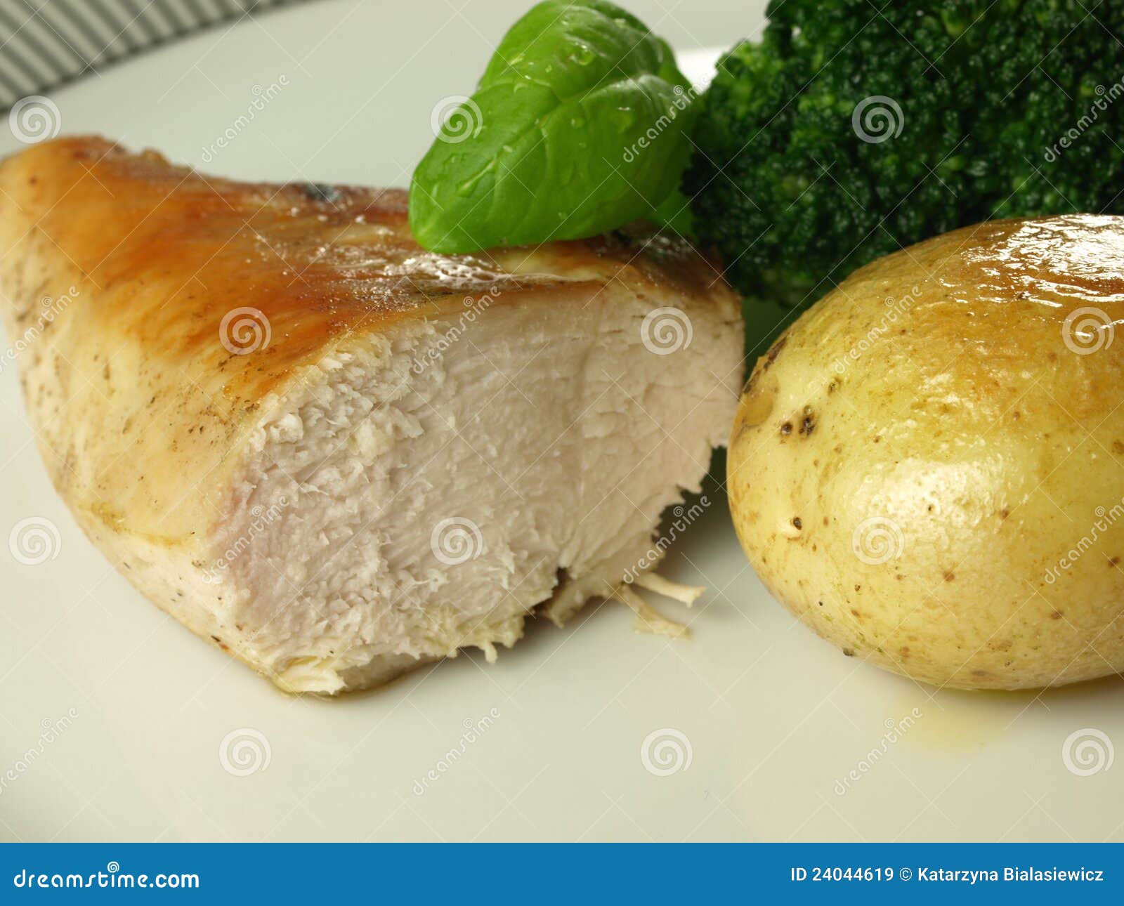 Pecho De Pollo Cocido Al Horno Imagen de archivo - Imagen de cena ...