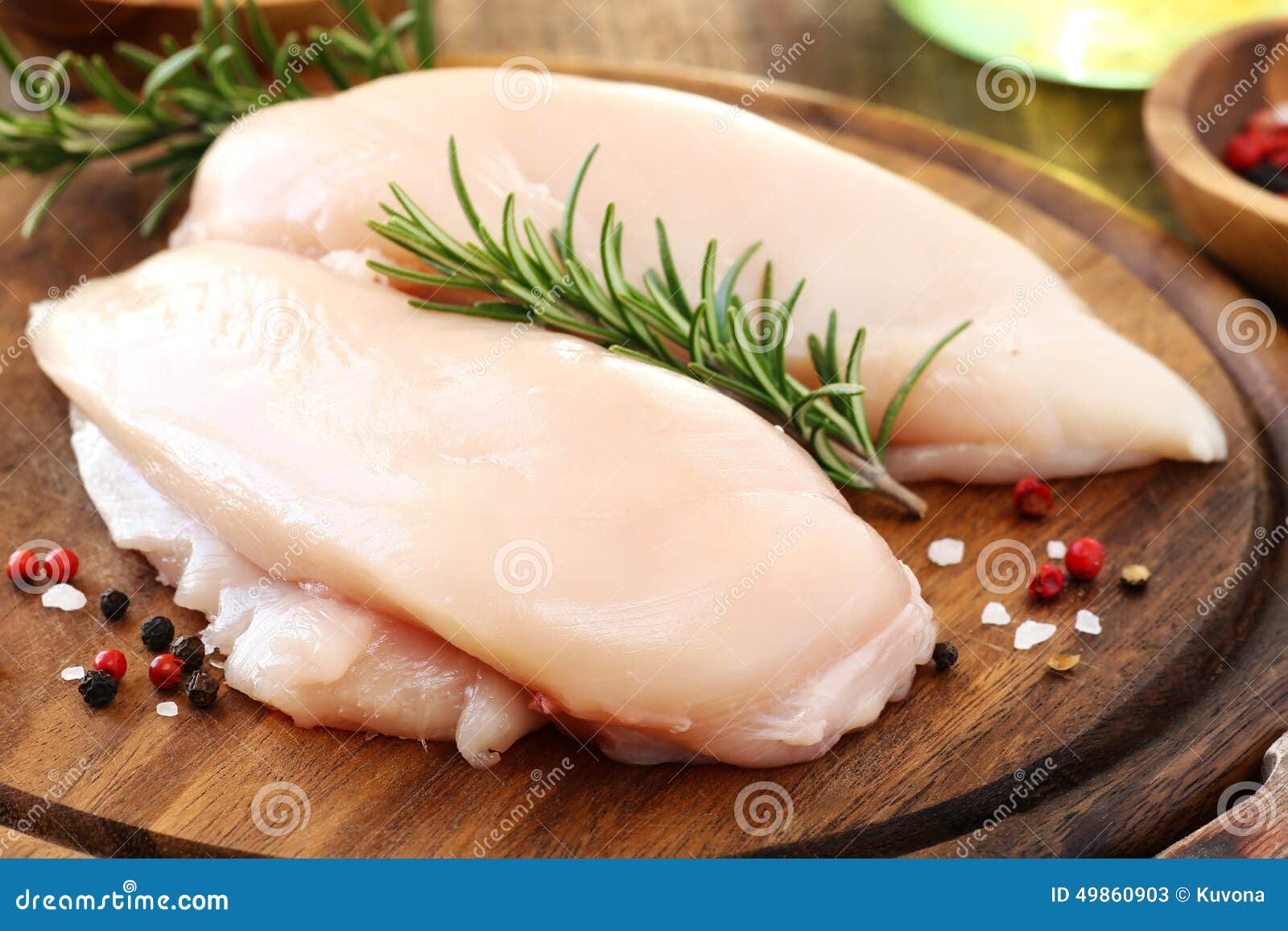 Pecho De Pollo Sin Procesar Imagen de archivo - Imagen de carne, pollo ...