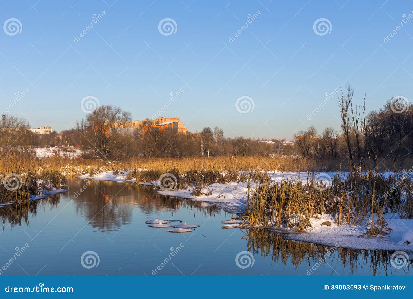 The Pechora River stock image. Image of region, winter - 89003693