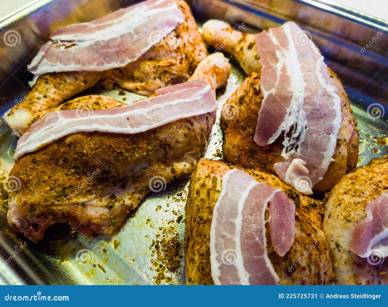 Pechuga de pollo adobada imagen de archivo. Imagen de grilled - 225725731