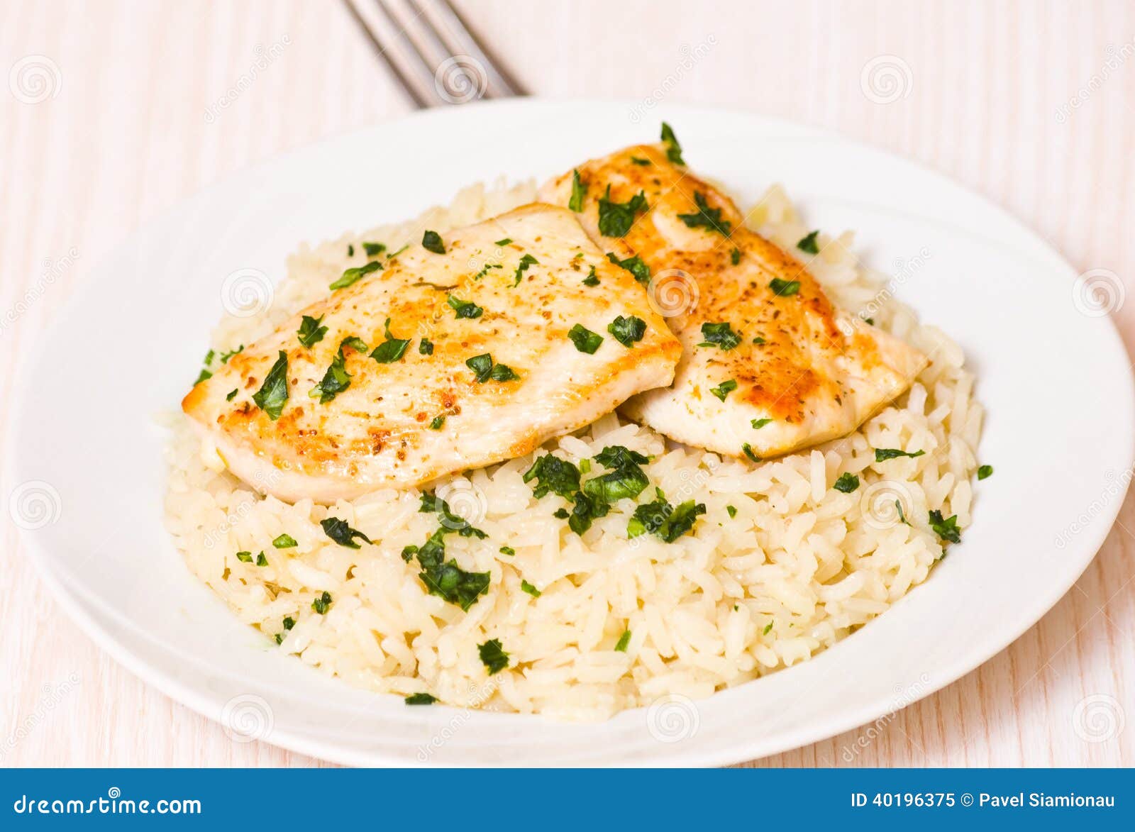 Pechuga De Pollo Con Arroz