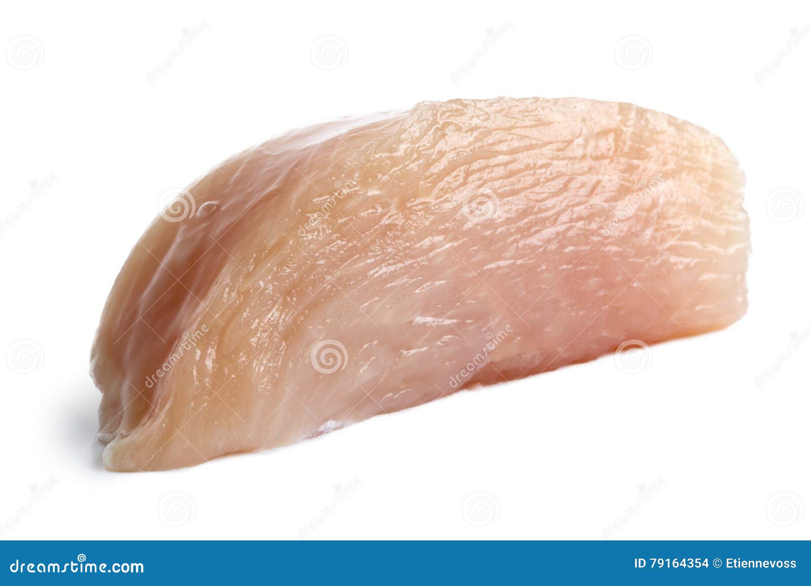 Pechuga De Pollo Cruda Deshuesada Pelada Medio Corte Foto de archivo ...