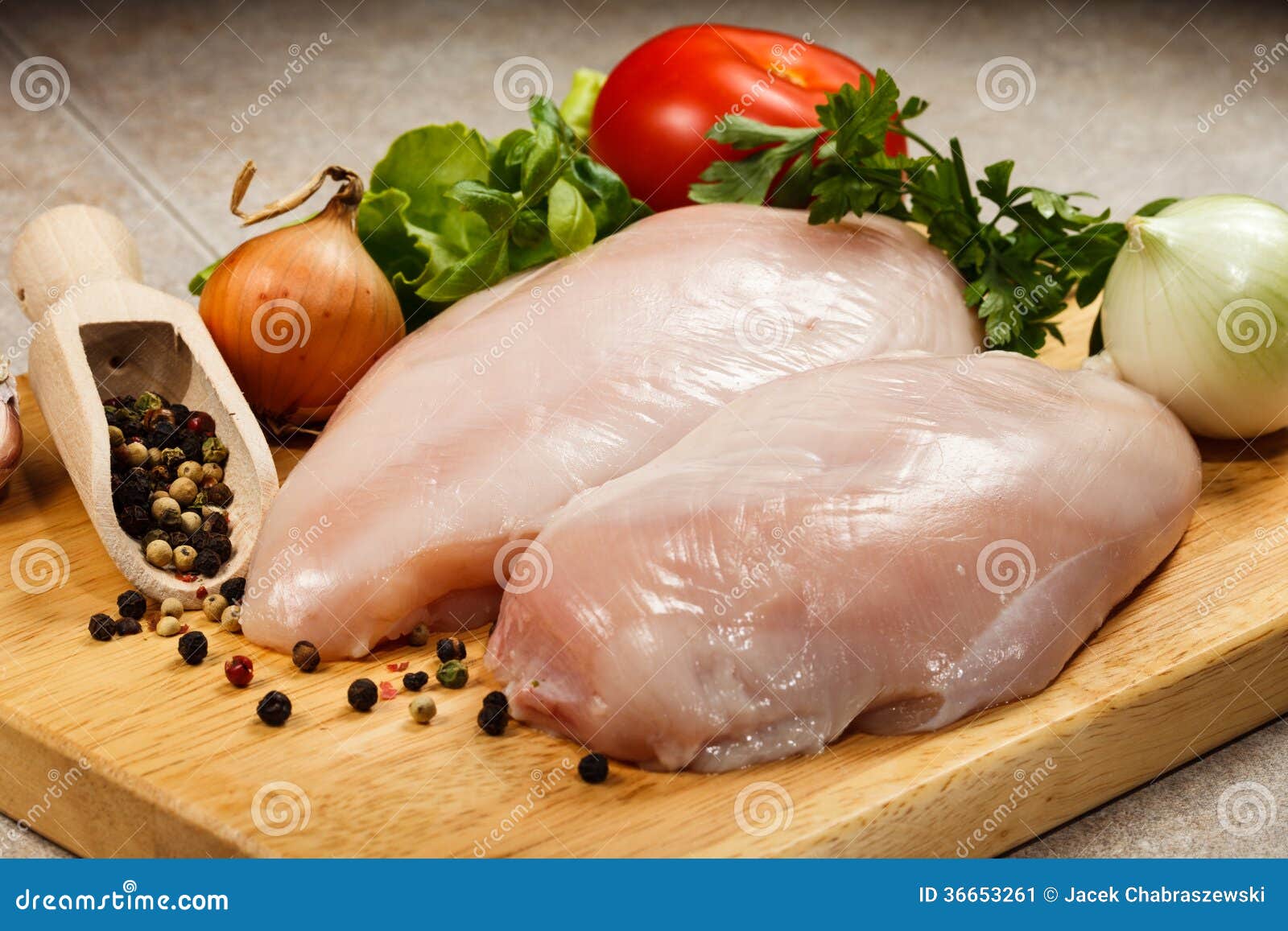 Pechugas De Pollo Crudas Frescas Imagen de archivo - Imagen de filetes ...