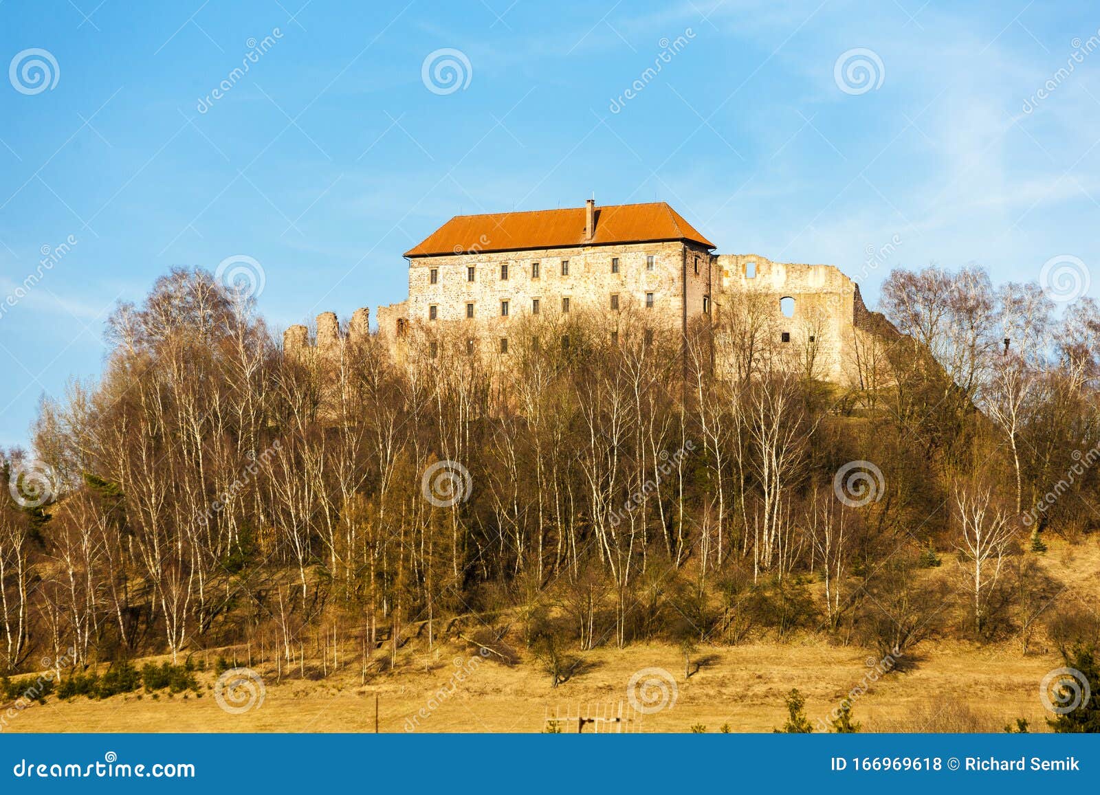 Pecka Castle, Czech Republic Stock Photo - Image of outside, exteriors ...