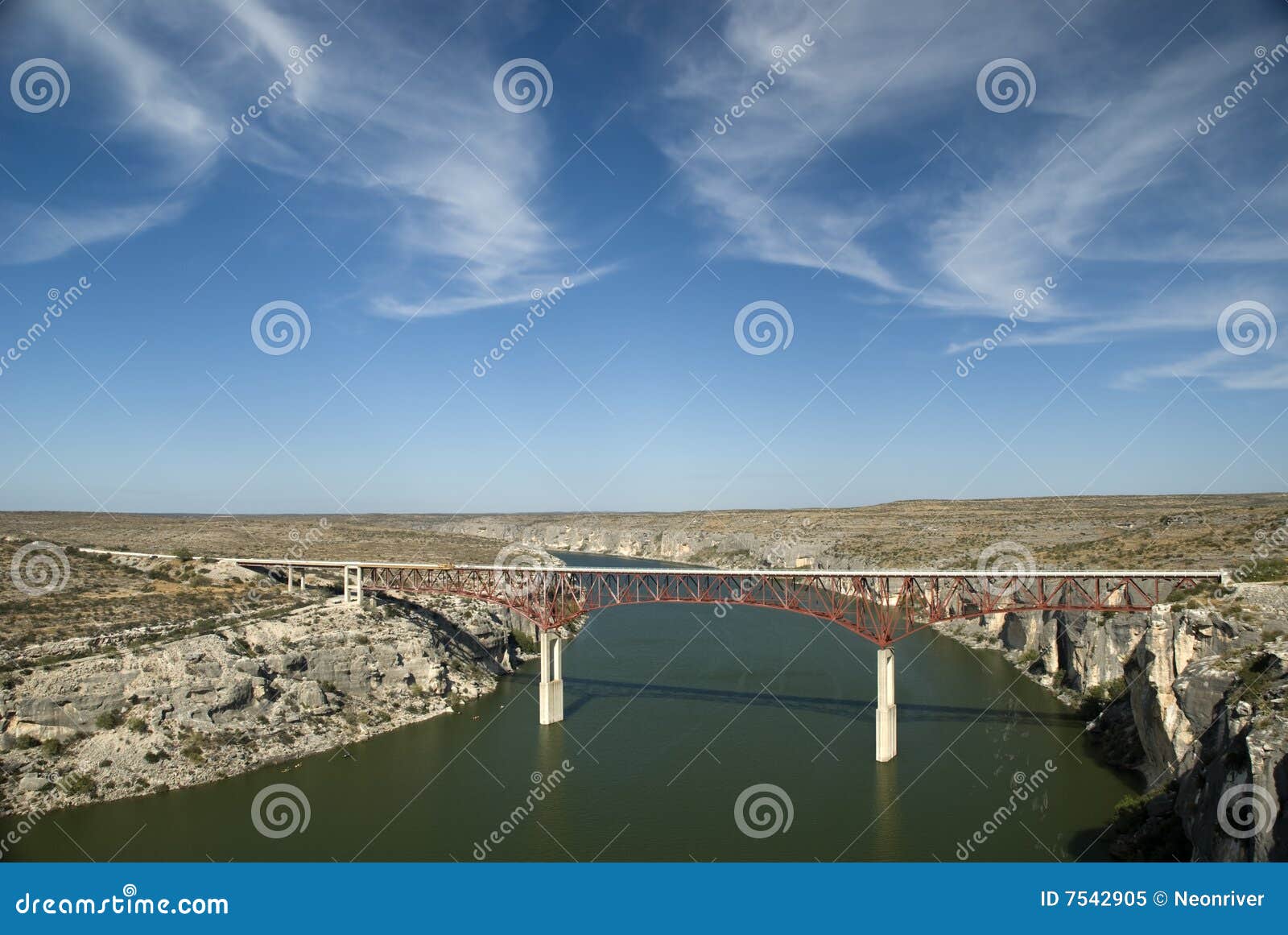 Pecos River Bridge stock image. Image of green, white - 7542905