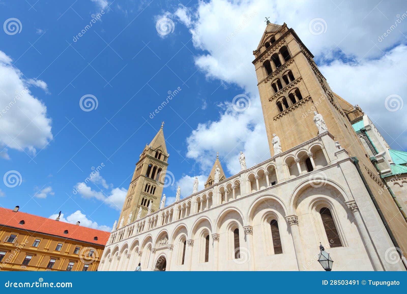 Pecs, Hungary stock image. Image of pecs, tower, cathedral - 28503491
