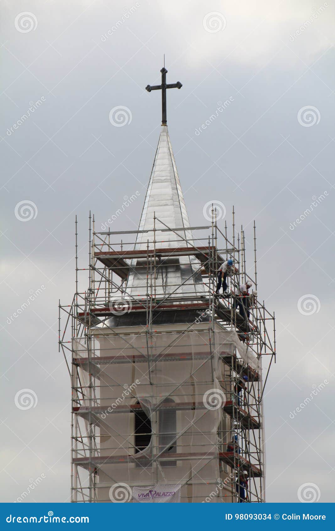 Church Repairs editorial stock image. Image of builders - 98093034