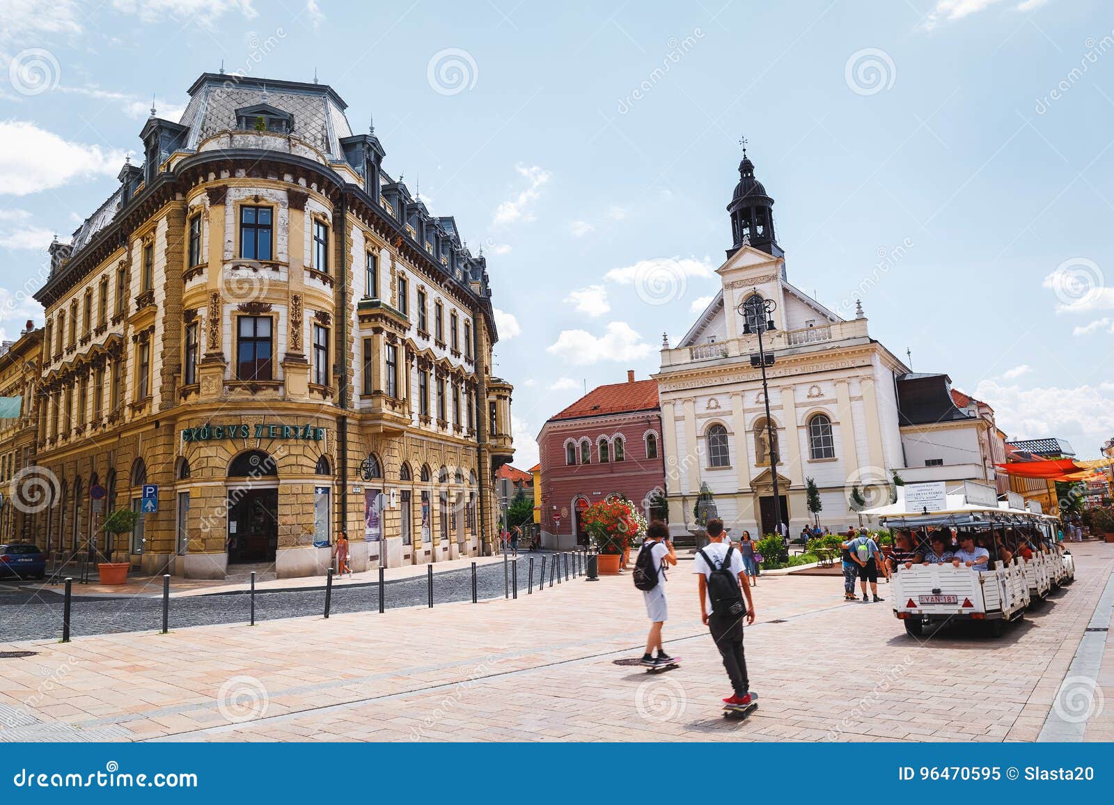PECS, HUNGARY July.15.2017. Szechenyi Square Editorial Image - Image of ...