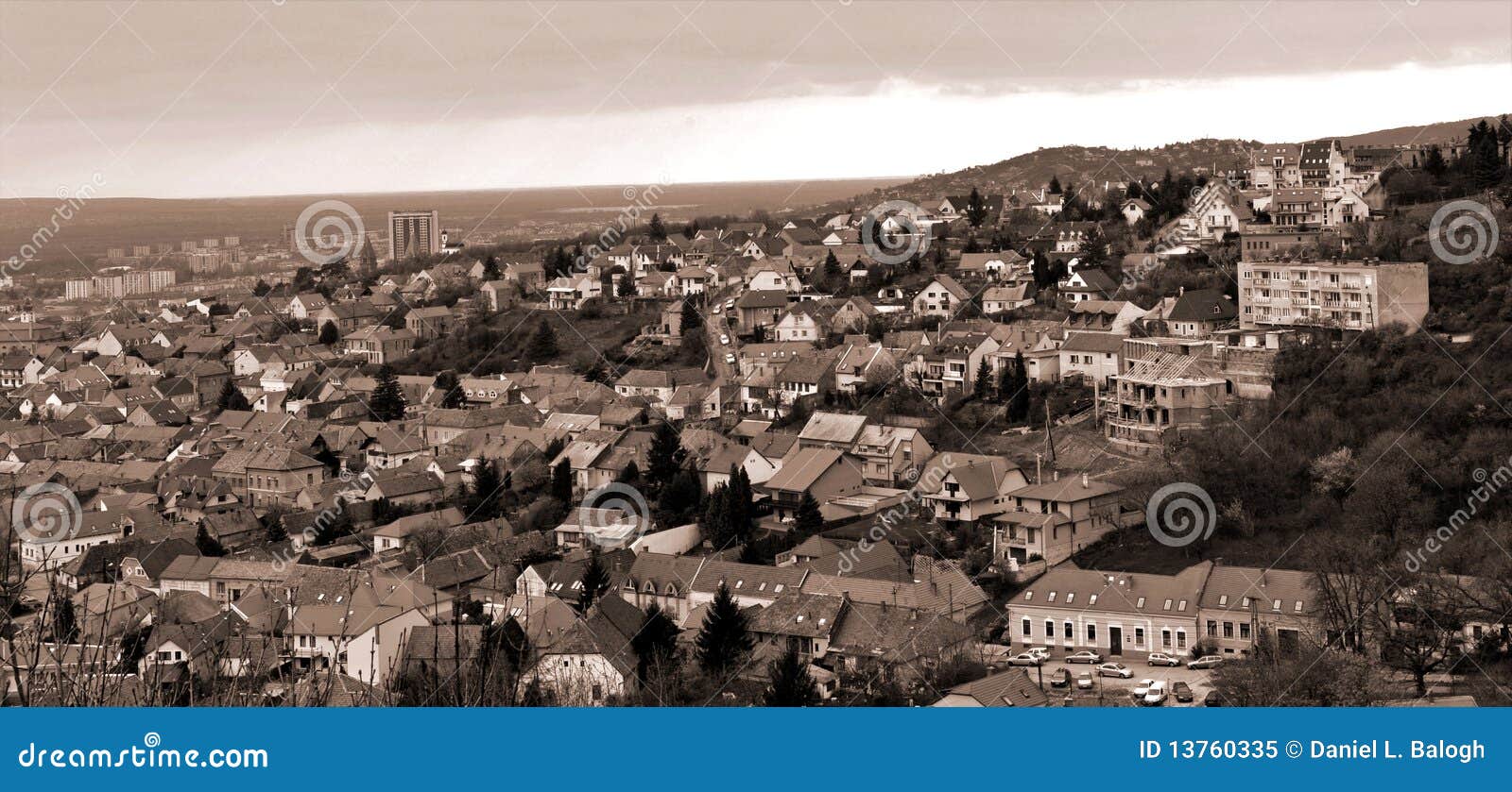 Pecs, Hungary - Scenic View Stock Image - Image of sepia, landscape ...