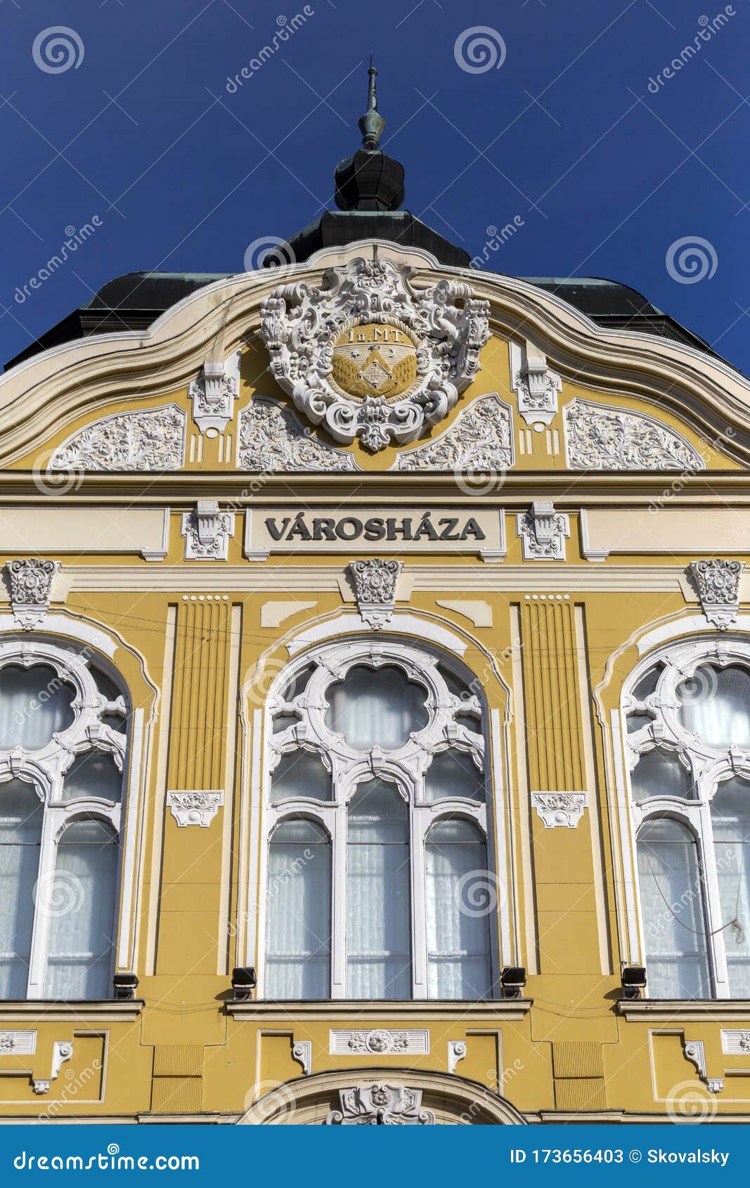 Pecs Town Hall or the County Hall of Baranya in Pecs Stock Image ...