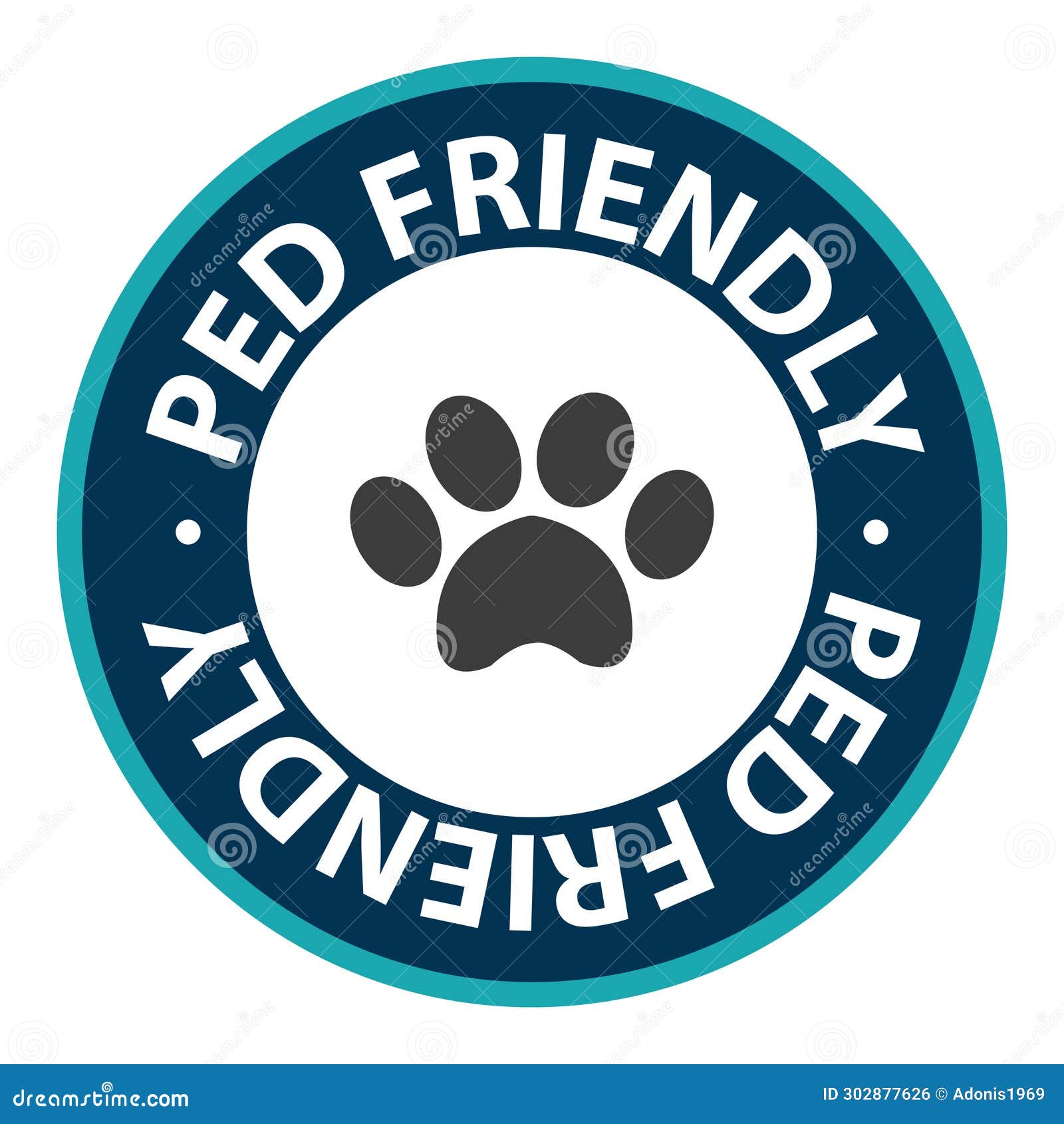 Ped Friendly Stamp on White Stock Illustration - Illustration of mark ...