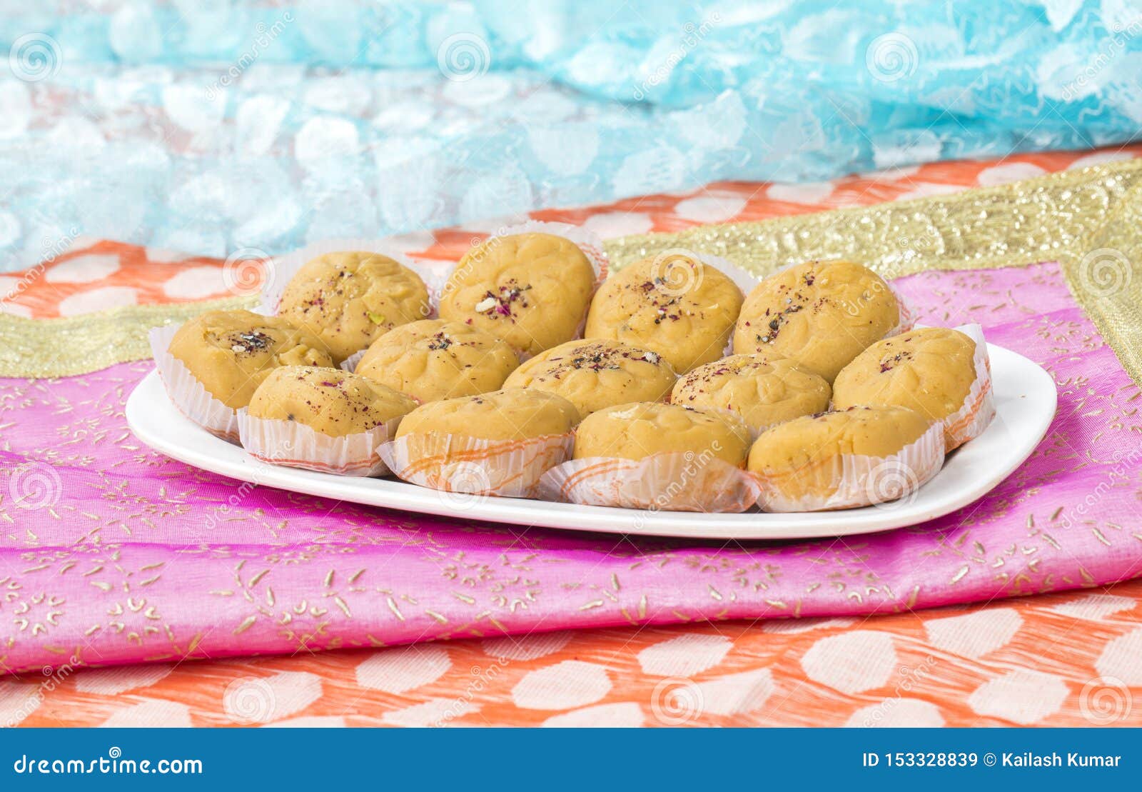 Peda Sweet food stock image. Image of circles, dessert - 153328839