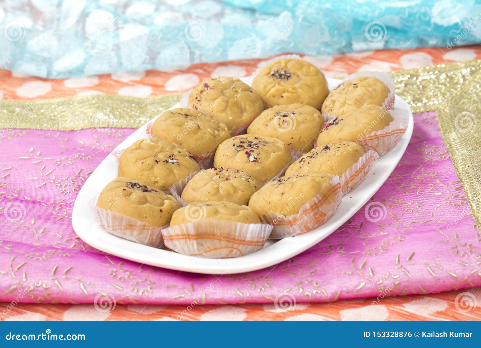Peda Sweet food stock photo. Image of milk, barfi, breakfast - 153328876