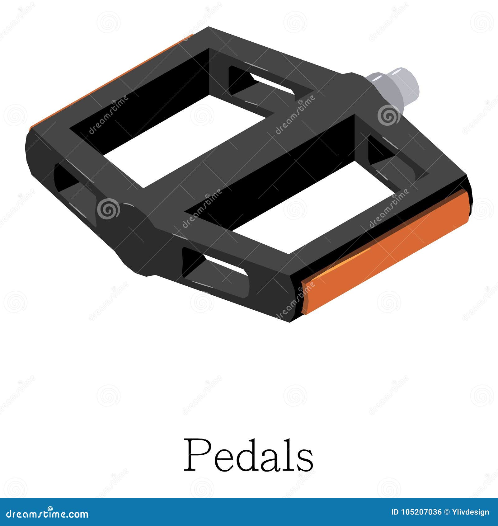Pedal Bike Icon, Isometric 3d Style Stock Vector - Illustration of ...