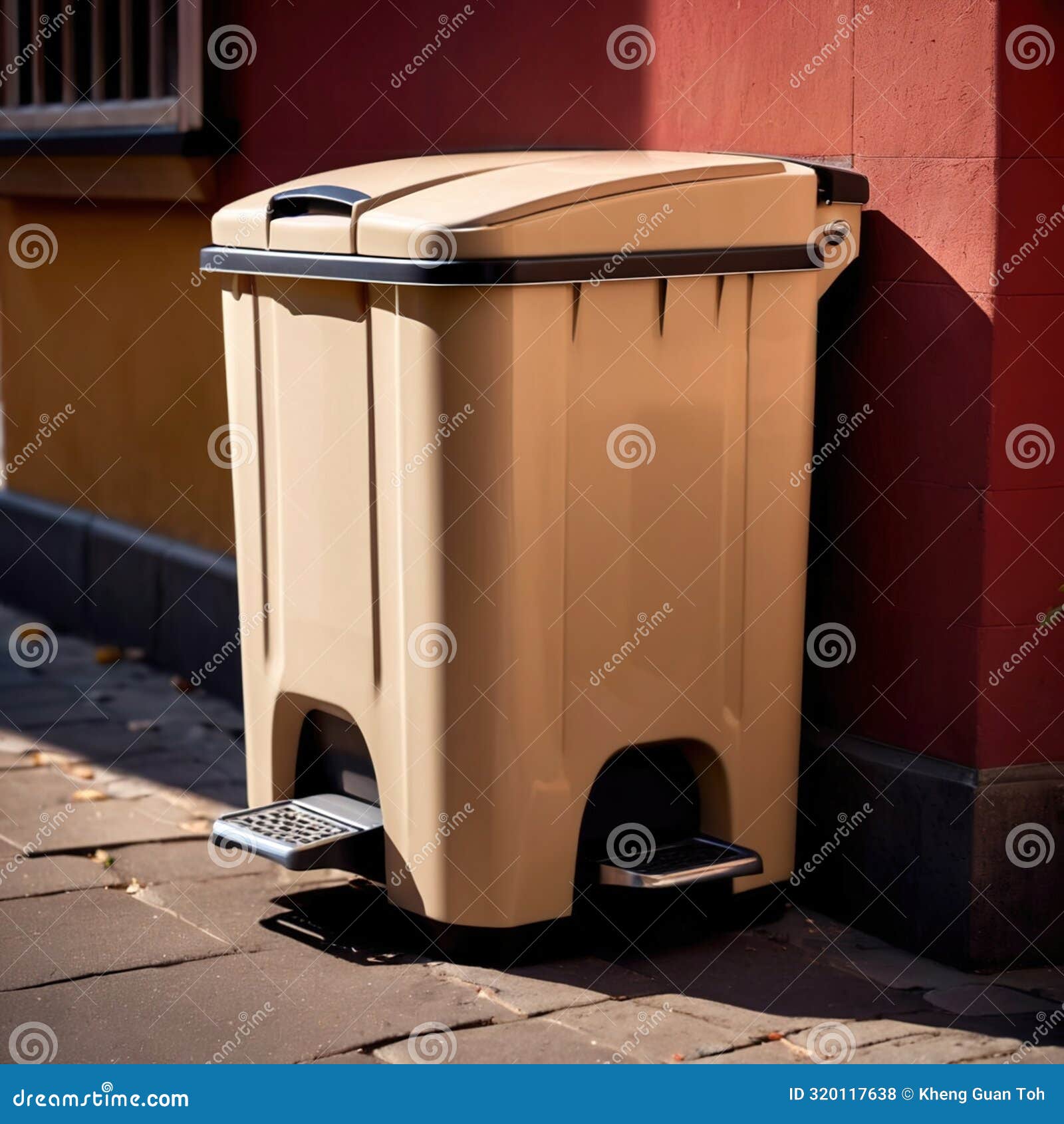 Pedal Bin, Container For Trash Garbage Rubbish And For Recycling Waste ...