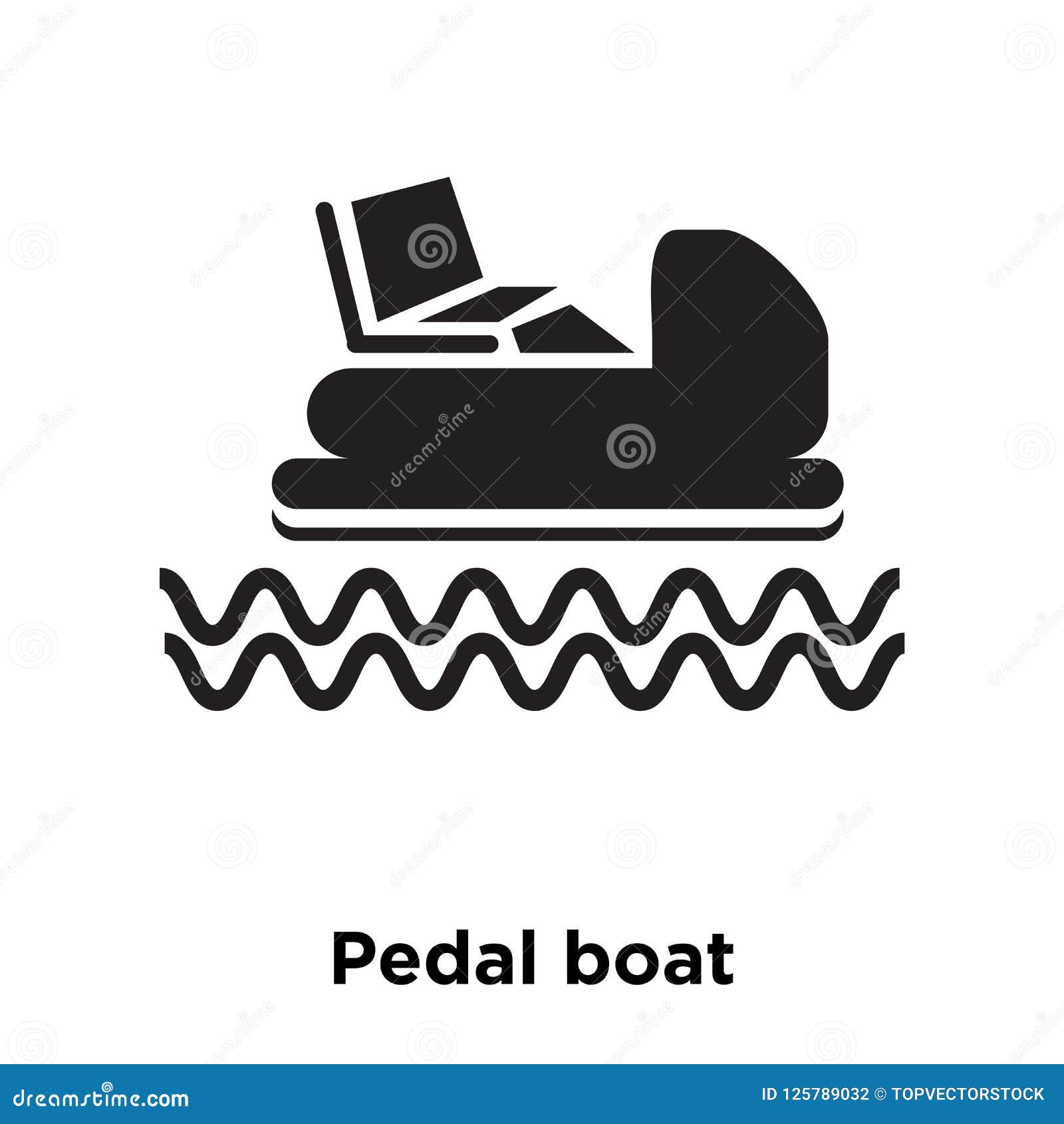 Pedal Boat Icon Vector Isolated On White Background, Logo Concept Of ... Pedal Boat Icon Vector Isolated On White Background, Logo Concept Of ...