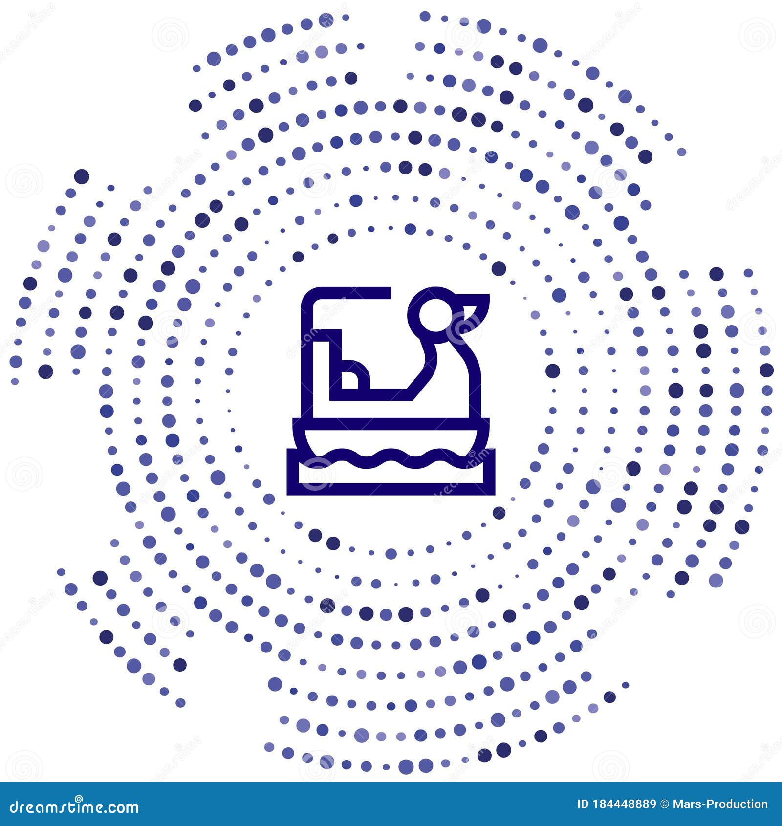 Pedal Boat Vector Icon. Pedal Boat Editable Stroke. Pedal Boat Linear ...