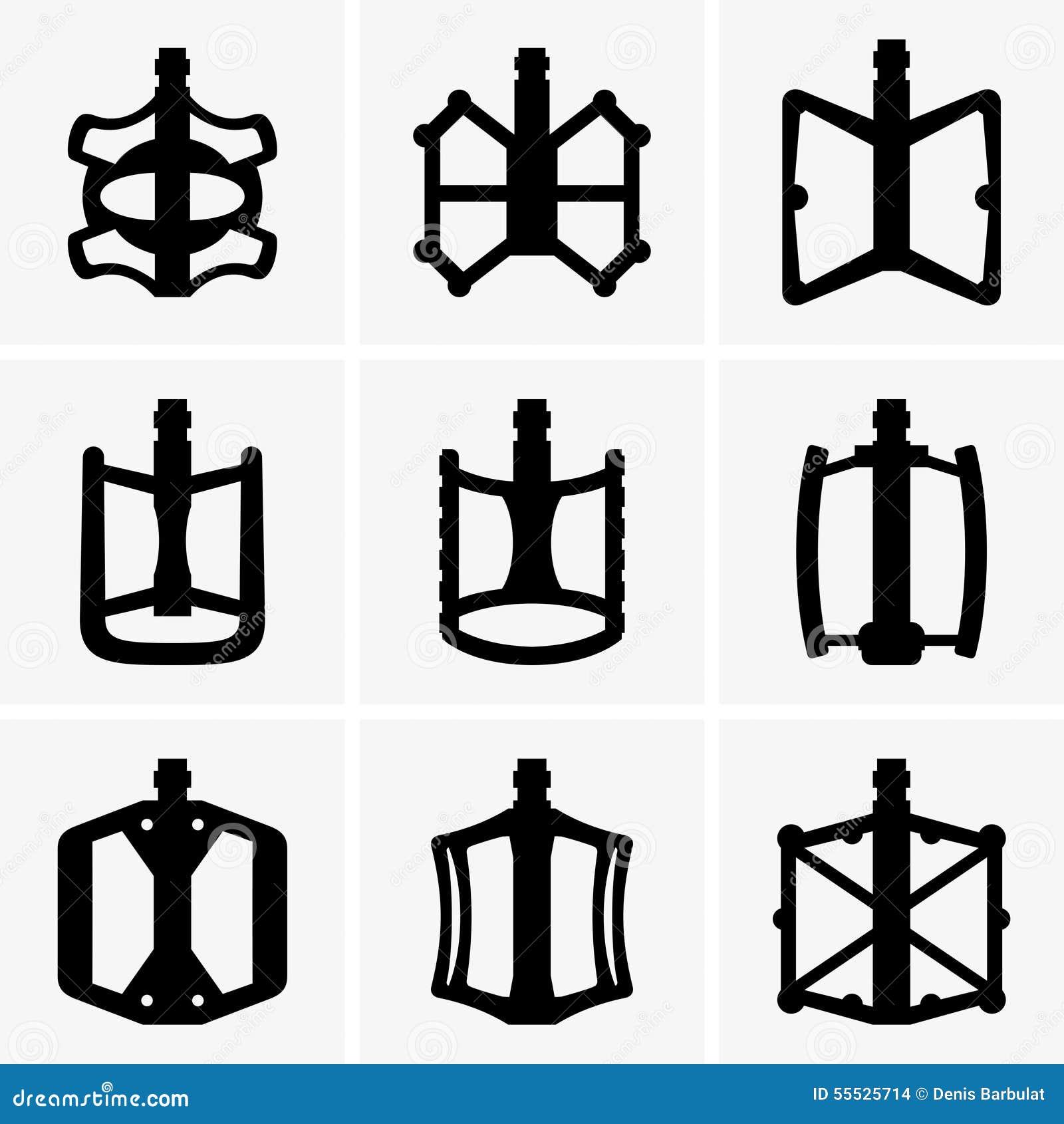 Pedals stock vector. Illustration of bicycle, pedal, sport - 55525714