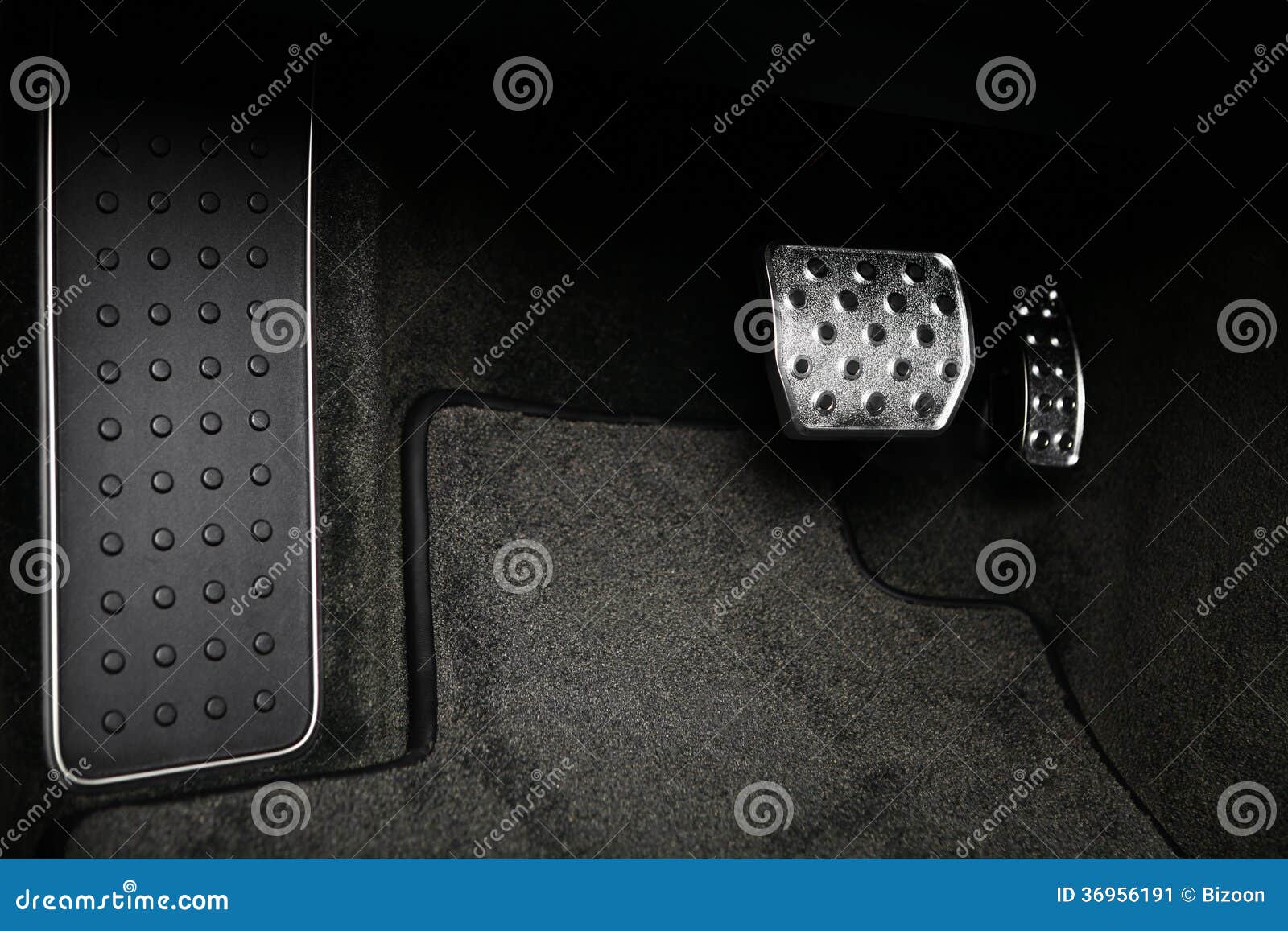 Pedals in a car stock image. Image of reduce, modern - 36956191