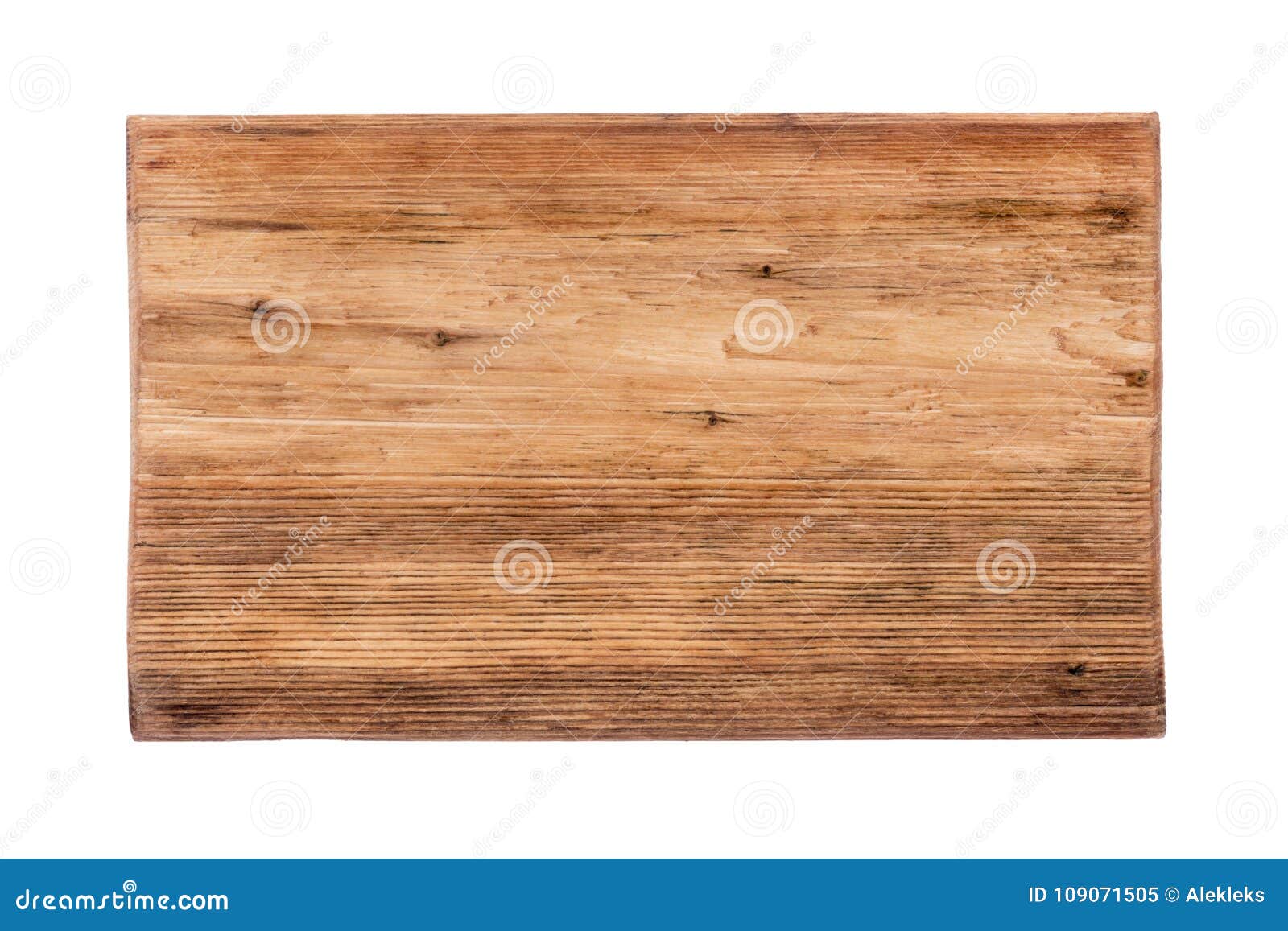 Pedazo De Madera Rectangular Con Una Textura Natural, Modelo Aislado ...