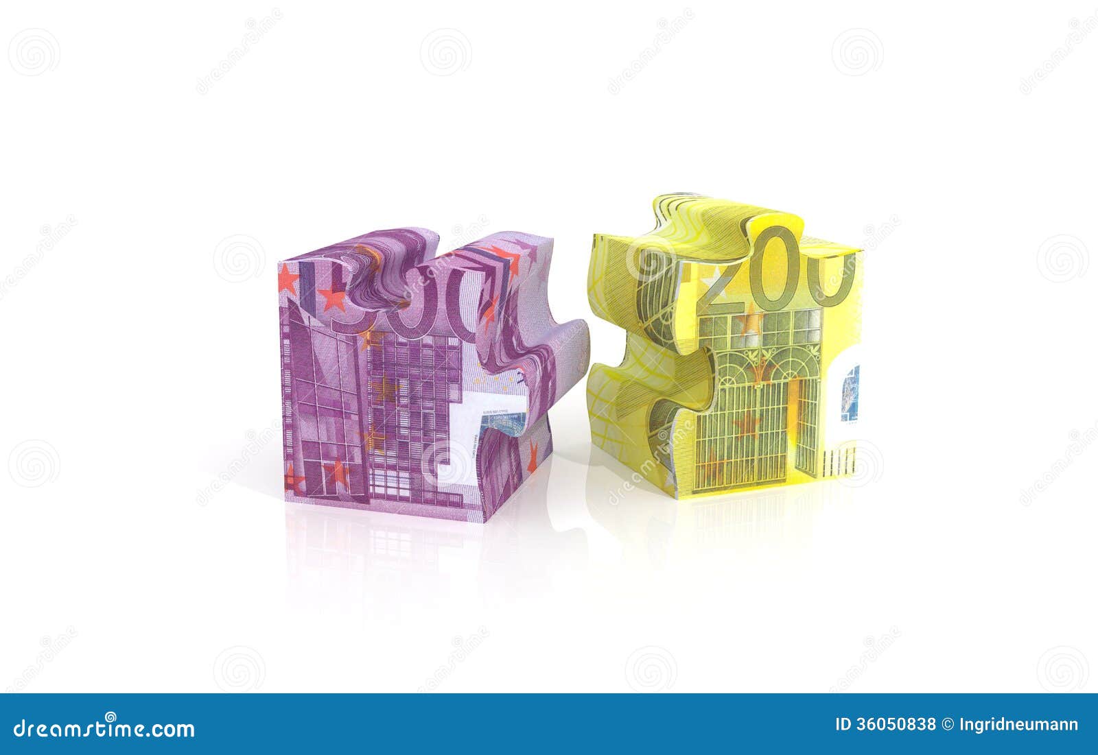 Pedazo Del Rompecabezas Con Moneda Euro Stock de ilustración ...