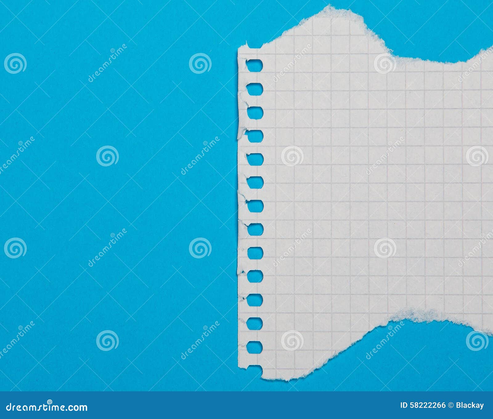 Pedazo Rasgado De Papel a Cuadros Foto de archivo - Imagen de borde ...