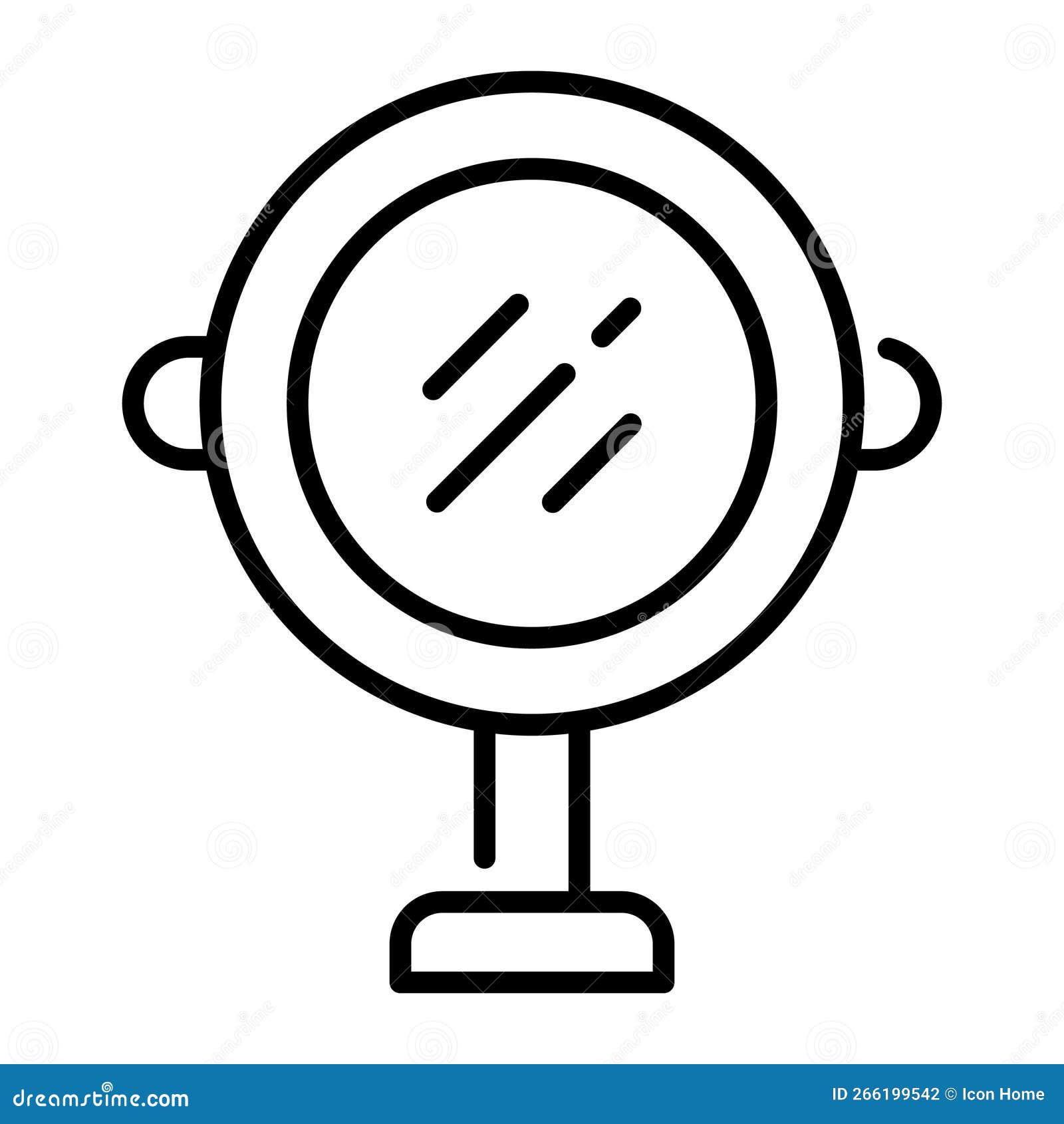 Pedestal Mirror Vector Design, Vanity Mirror Icon Stock Vector ...