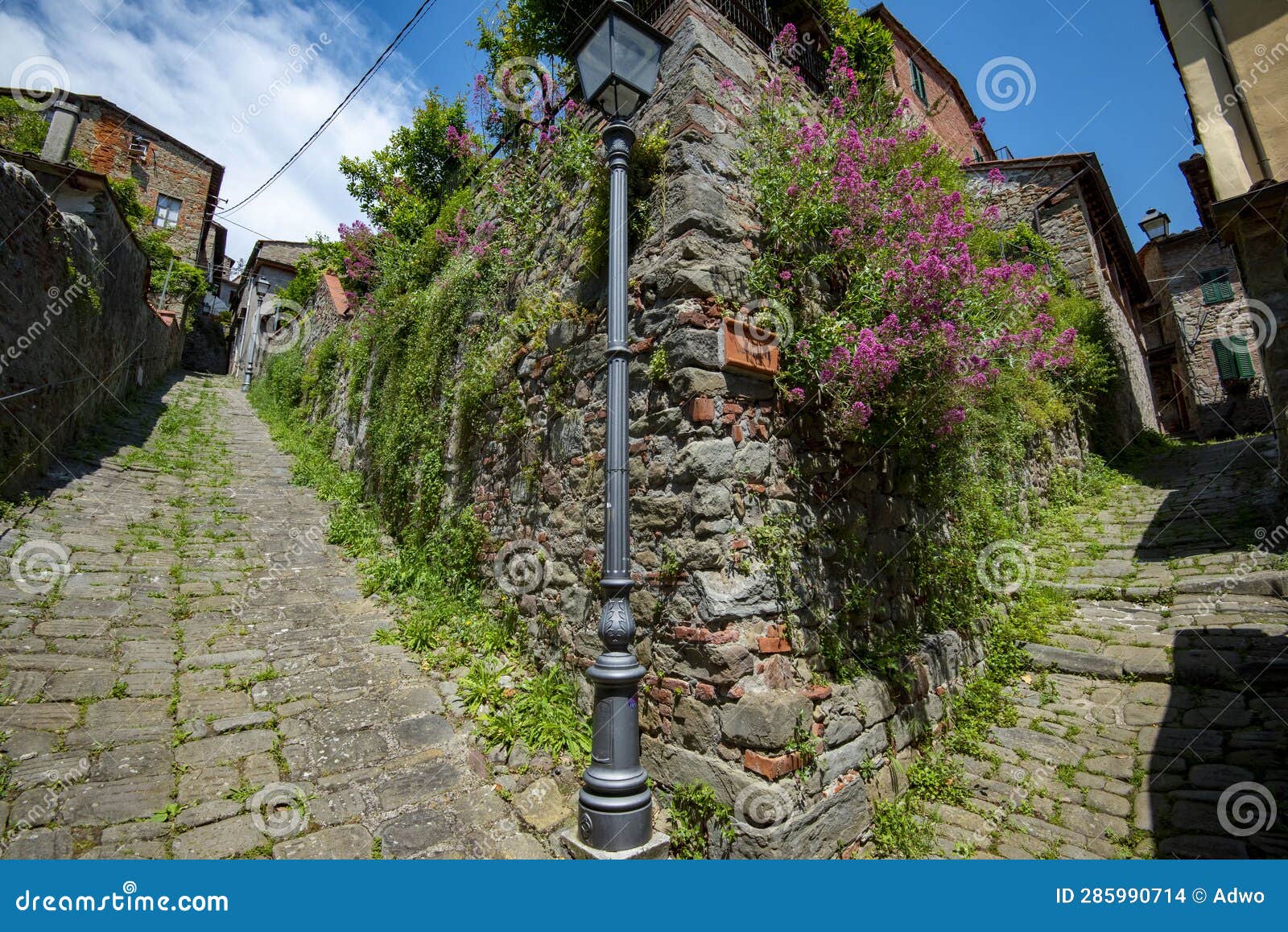 Pedestrian Alley in Collodi Stock Photo - Image of town, historic ...