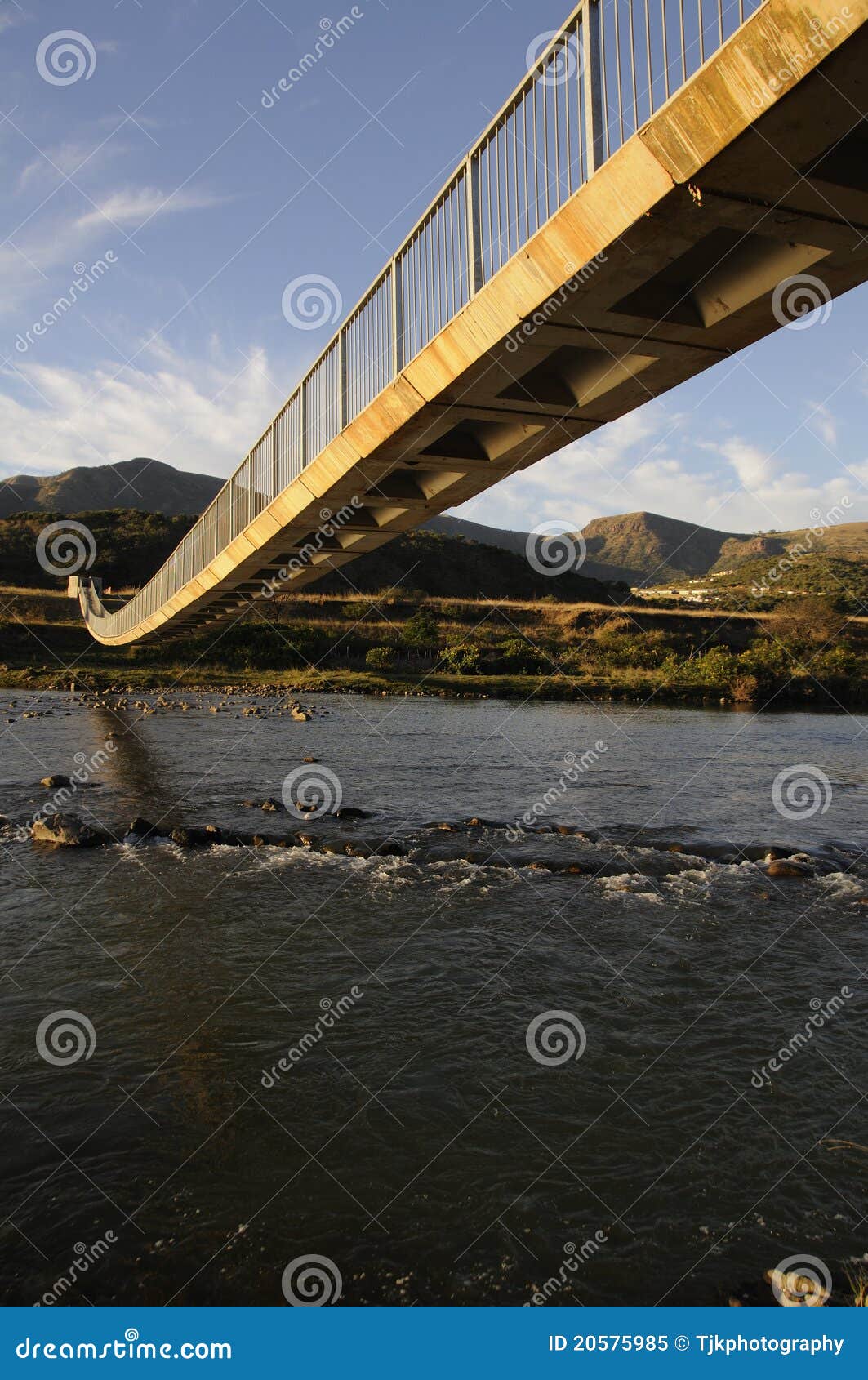 Pedestrian bridge stock image. Image of rural, vast, africa - 20575985