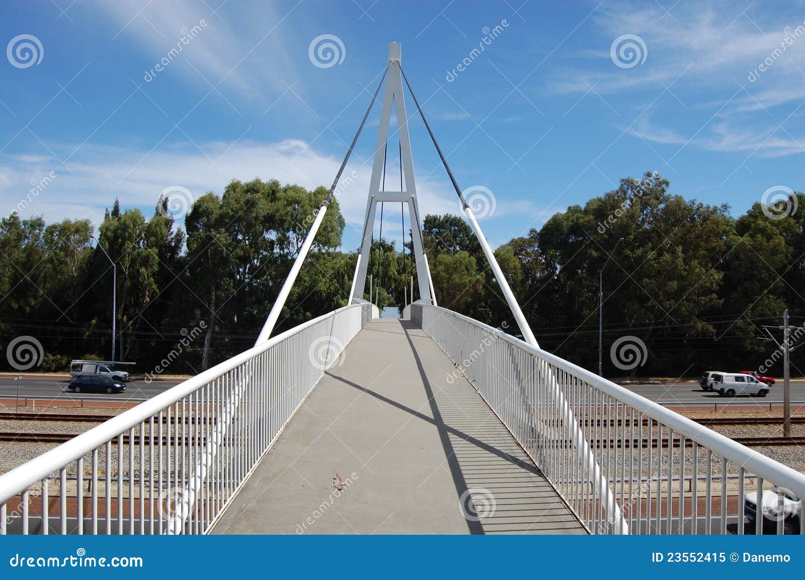 Pedestrian bridge stock image. Image of perth, town, path - 23552415