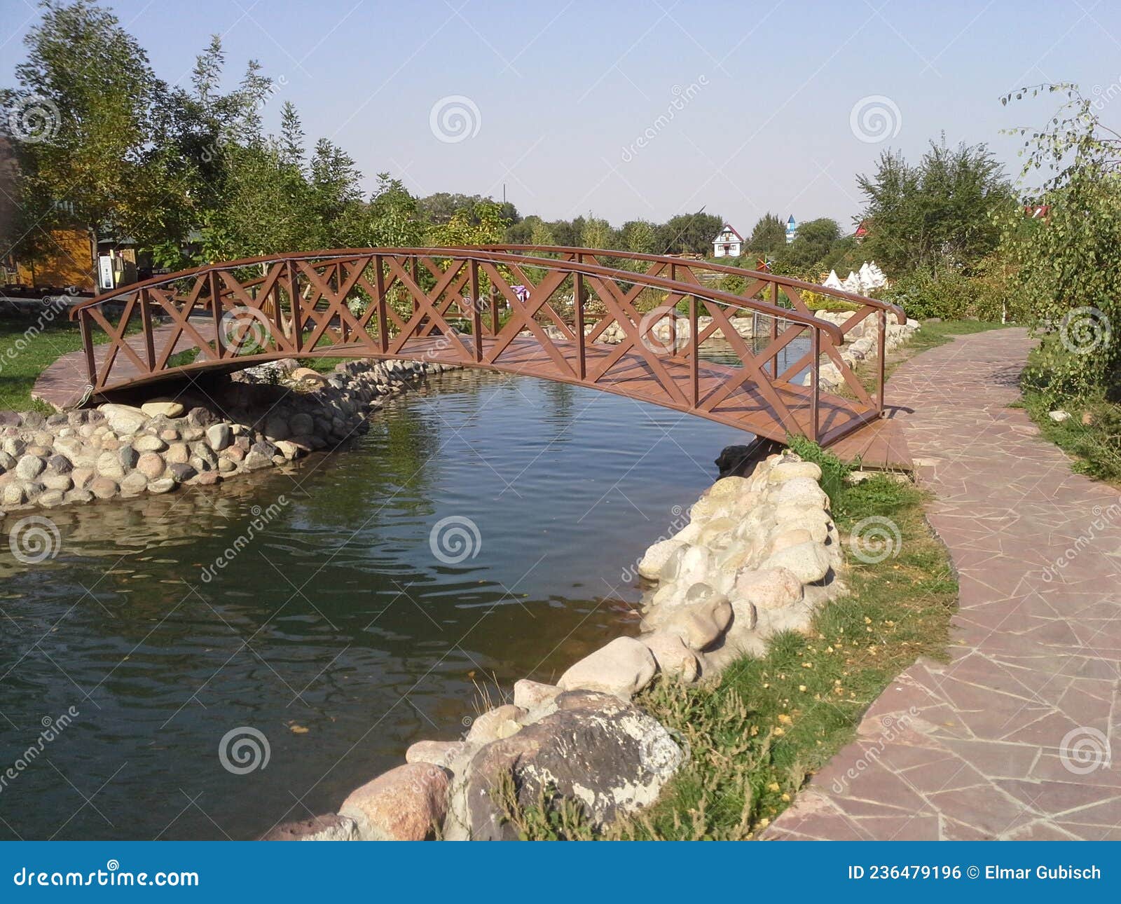 A Pedestrian Bridge or Footbridge Stock Photo - Image of bridleway ...