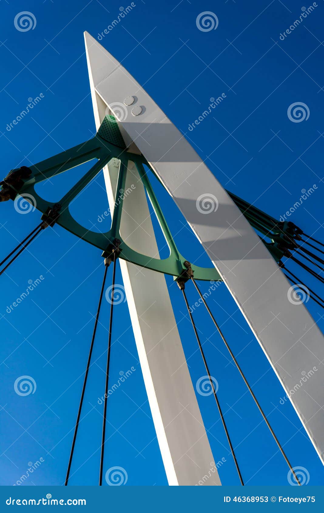 Pedestrian bridge stock image. Image of crossway, road - 46368953